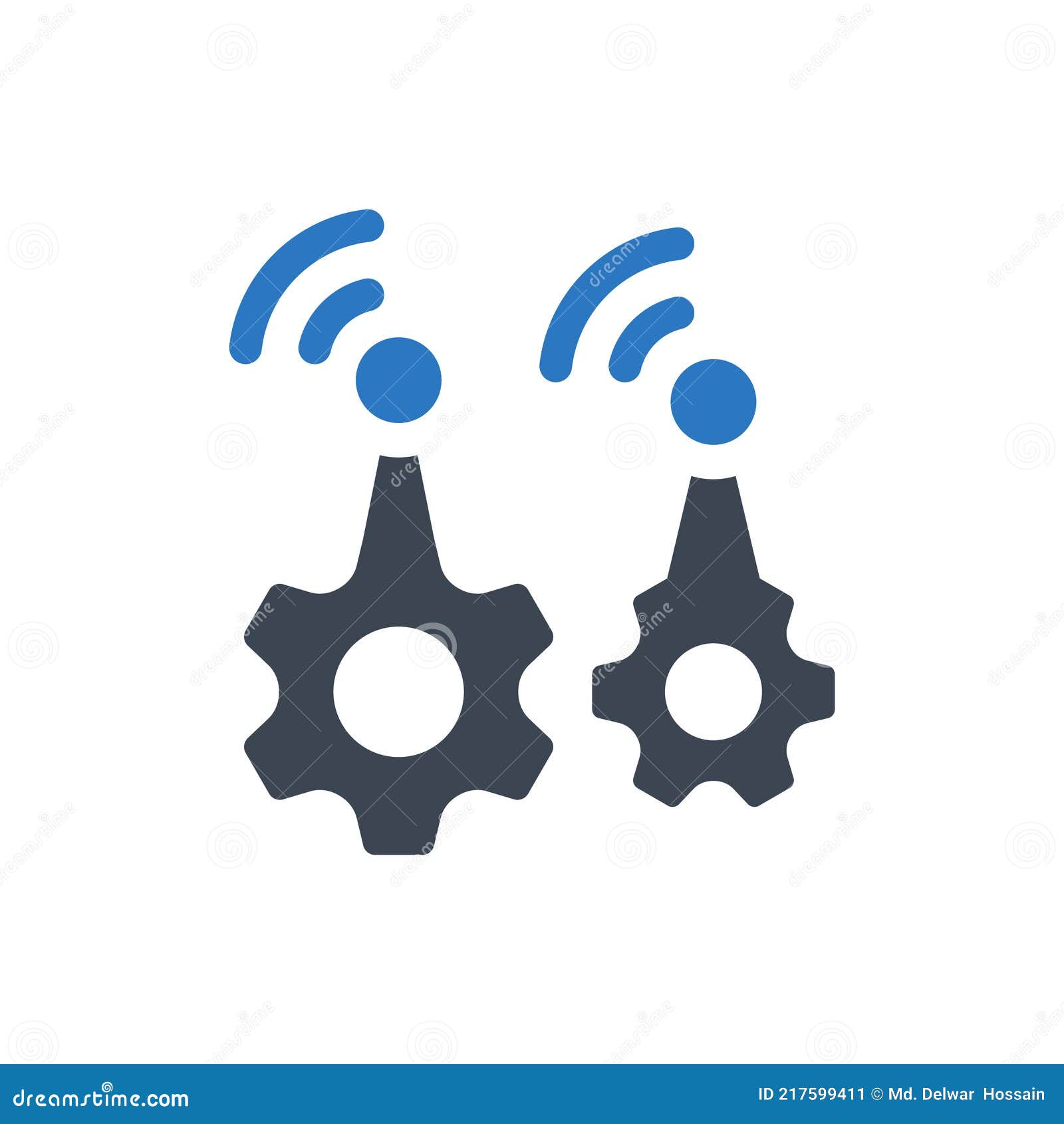 Network service icon stock vector. Illustration of setting - 217599411