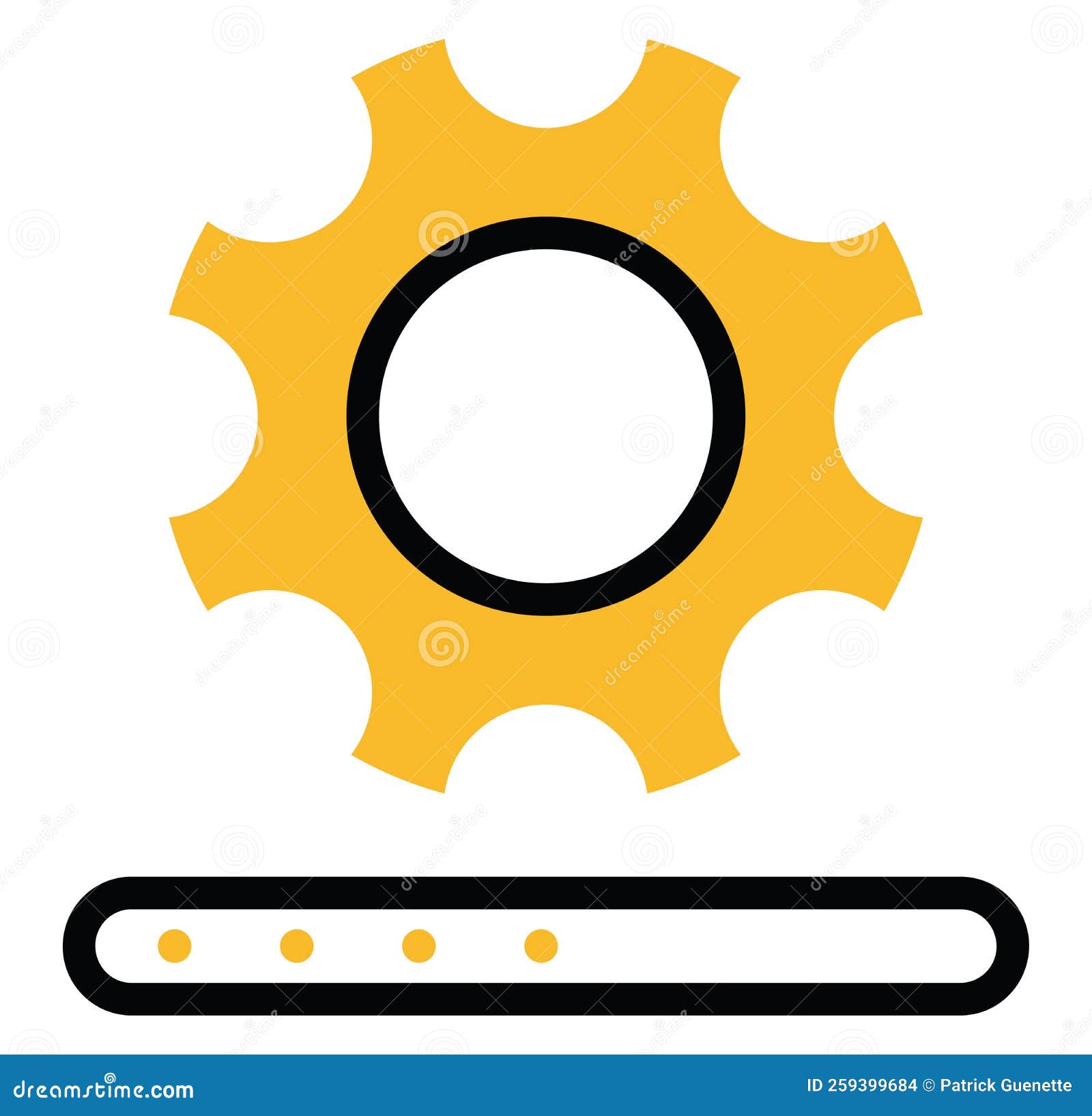 Network settings, icon stock vector. Illustration of settings - 259399684