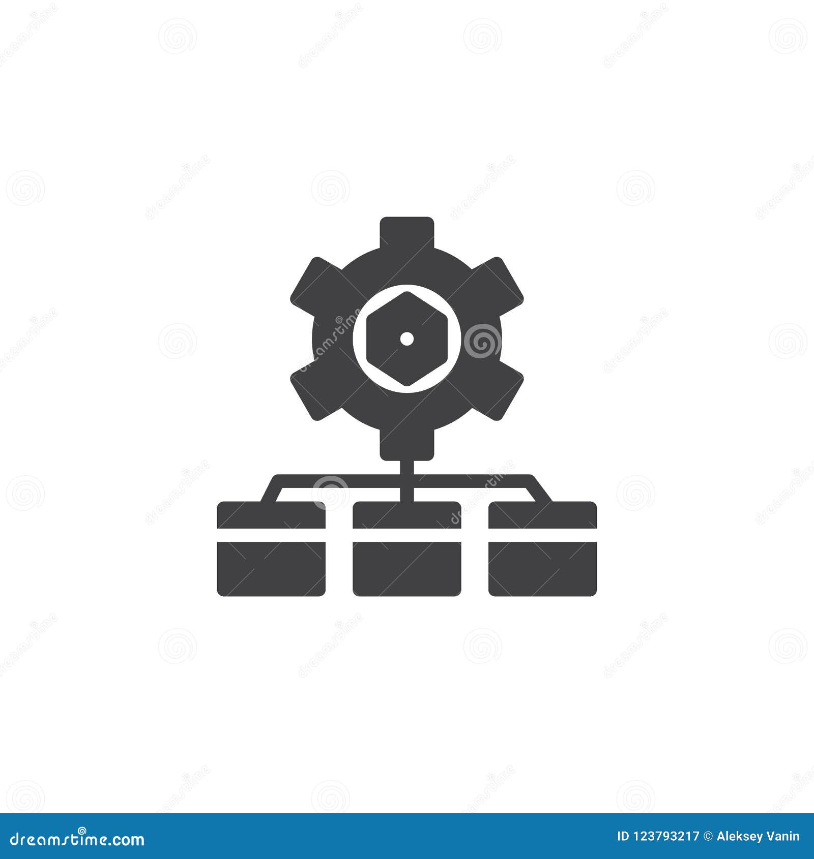Network Settings Vector Icon Stock Vector - Illustration of design ...