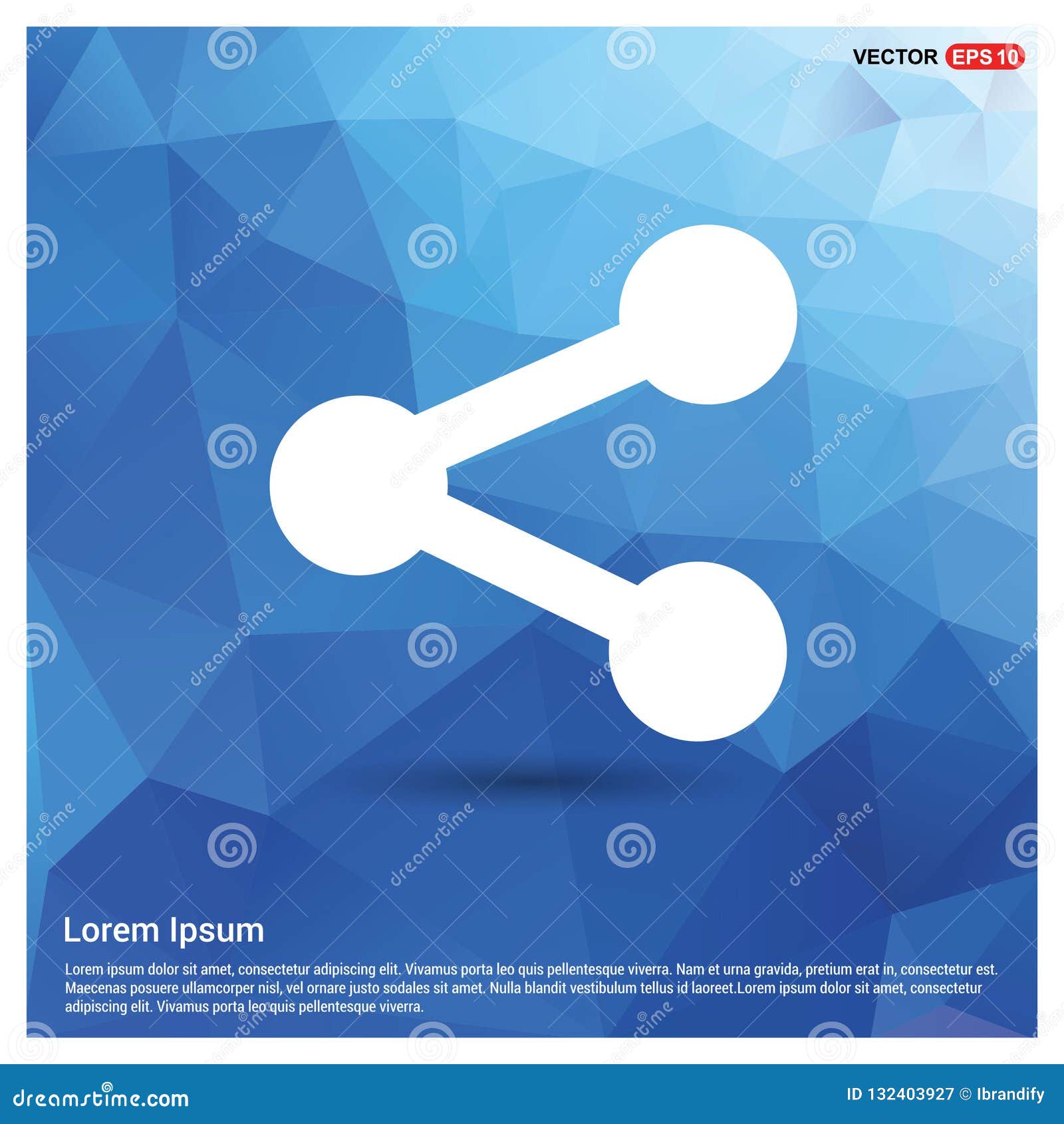 Network, share icon stock vector. Illustration of metaphor - 132403927