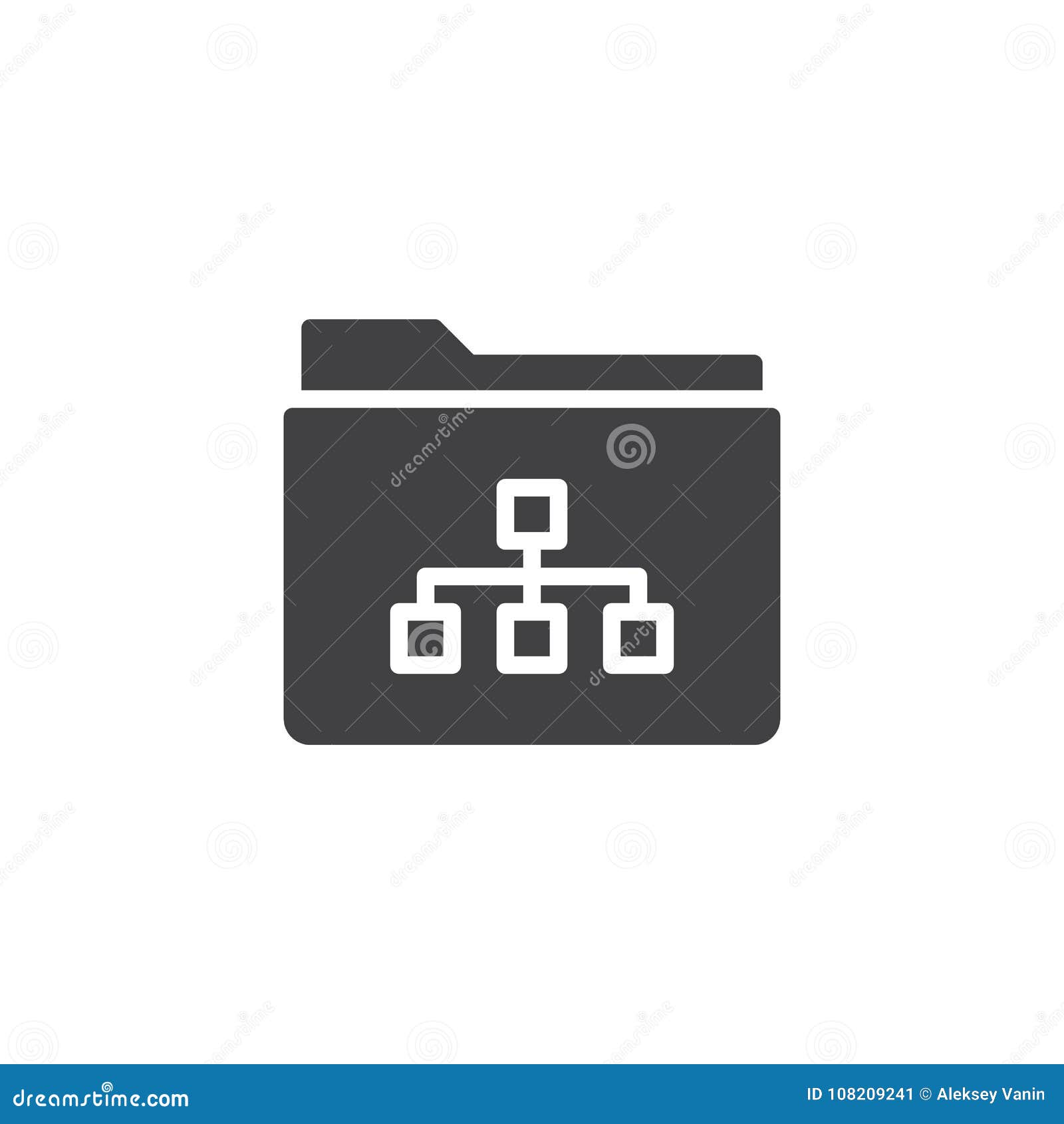 Network Shared Folder Icon Vector Stock Vector - Illustration of icon ...
