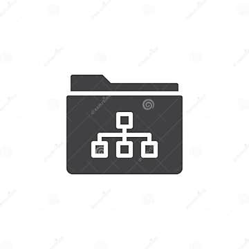 Network Shared Folder Icon Vector Stock Vector - Illustration of icon ...