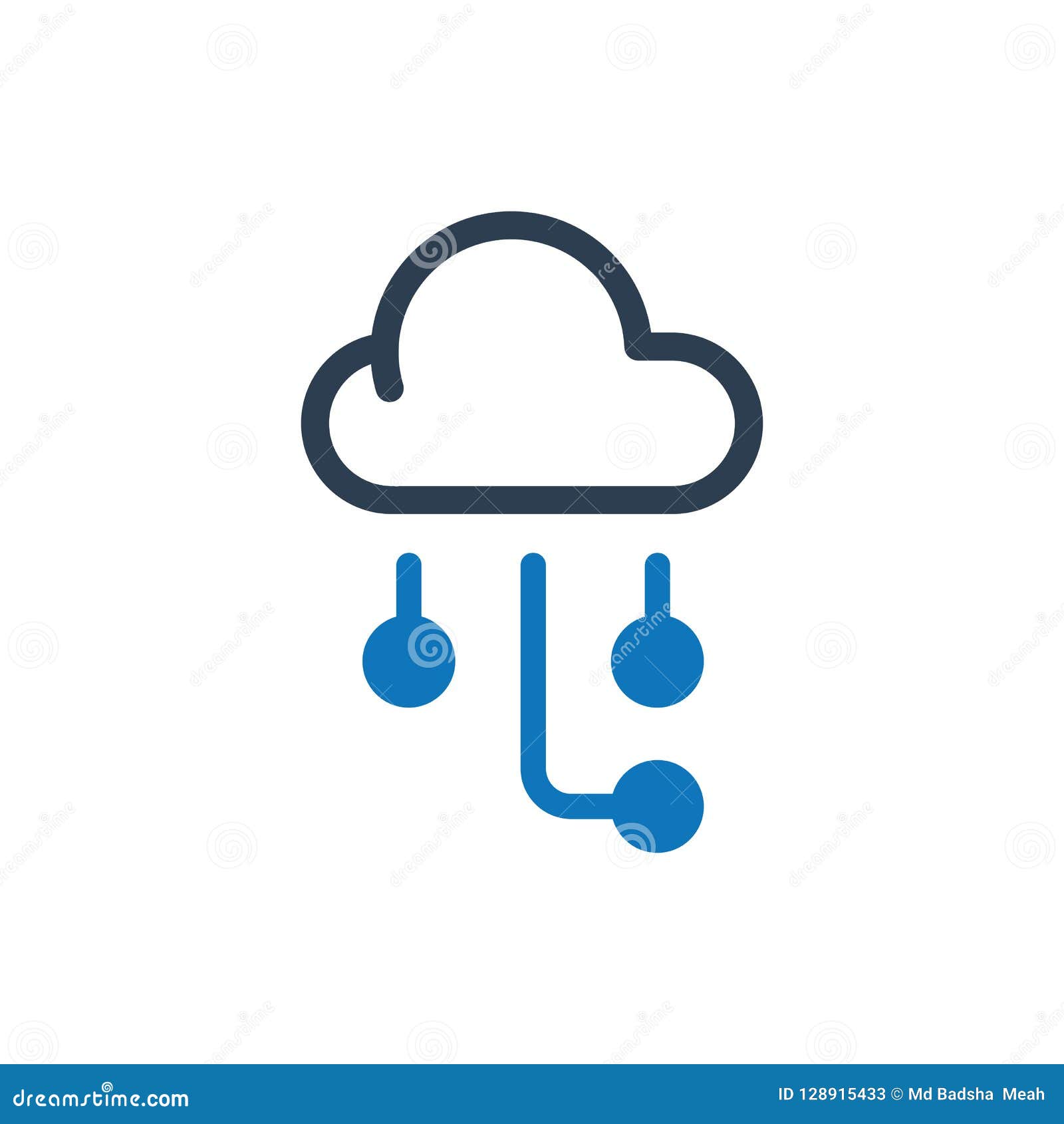 Network sharing icon stock vector. Illustration of sign - 128915433