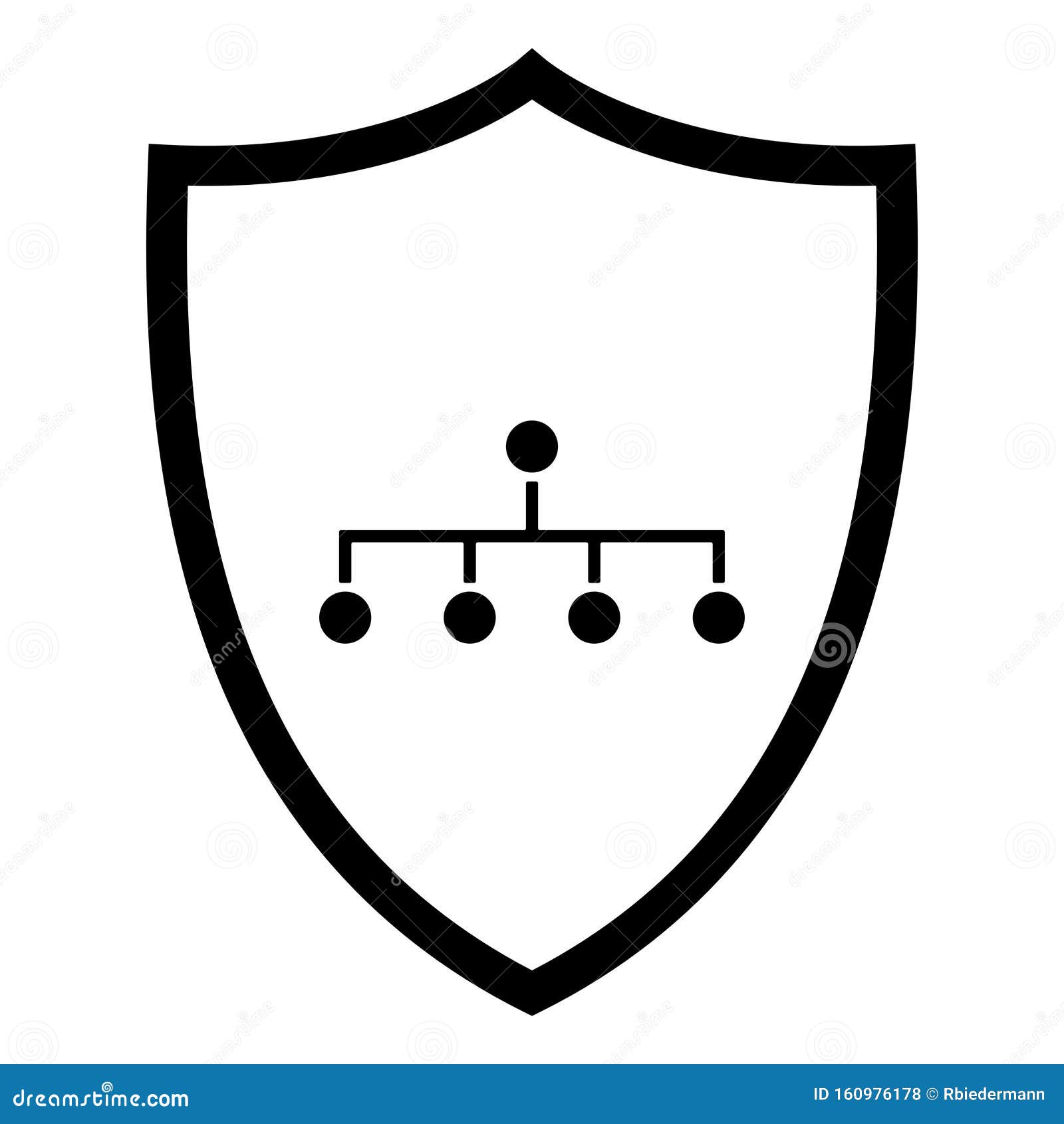 Network and shield stock vector. Illustration of internet - 160976178