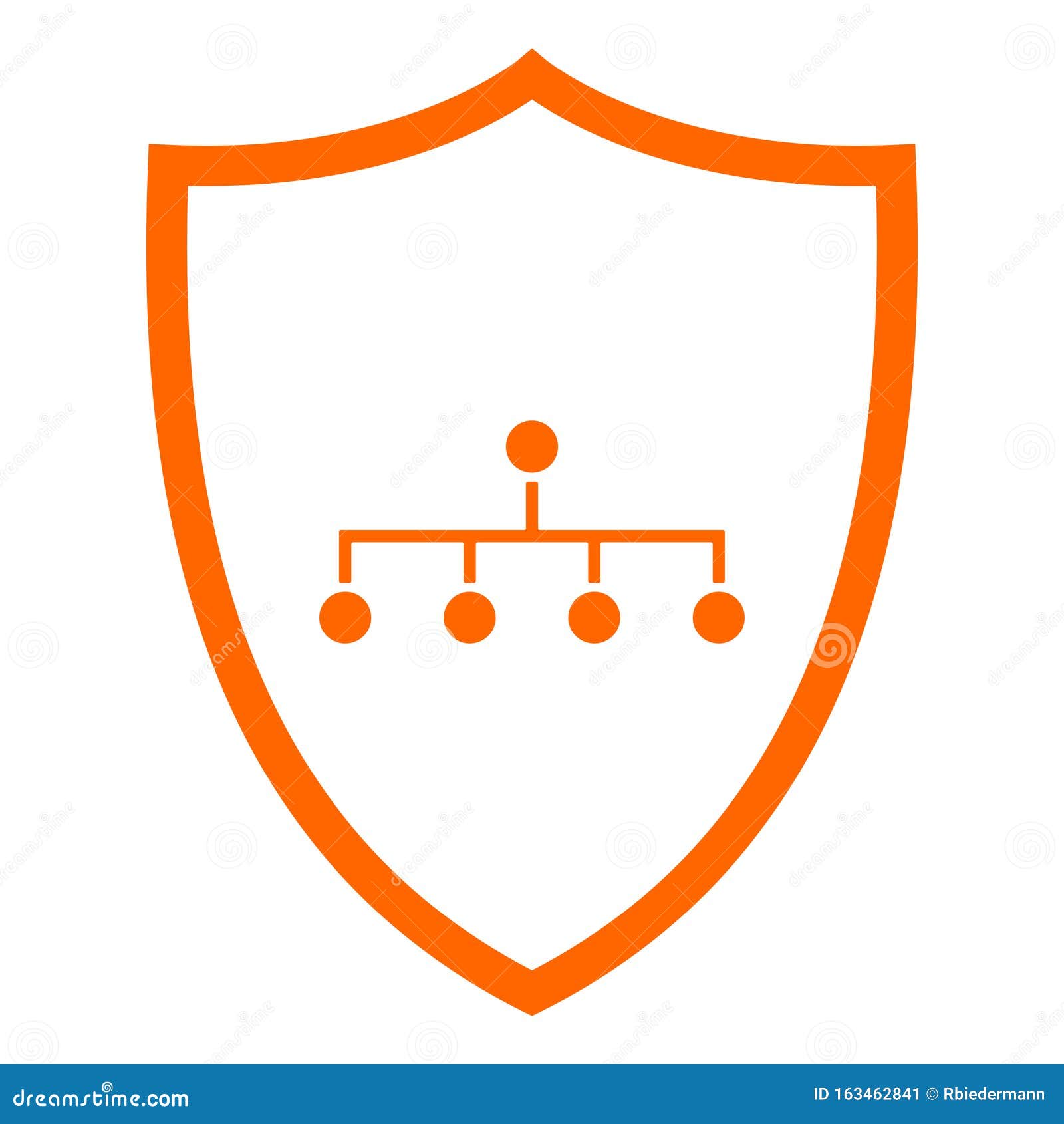 Network and shield stock vector. Illustration of vector - 163462841