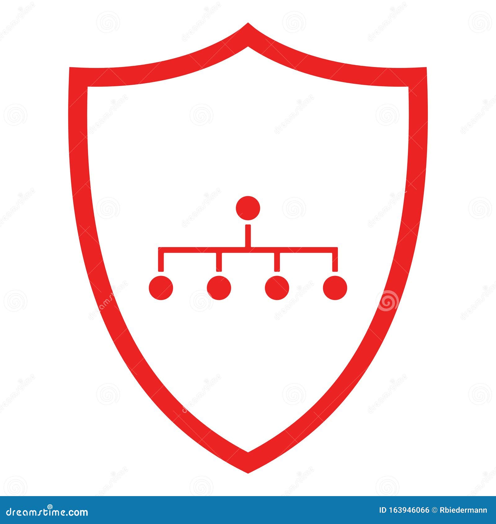 Network and shield stock vector. Illustration of vector - 163946066