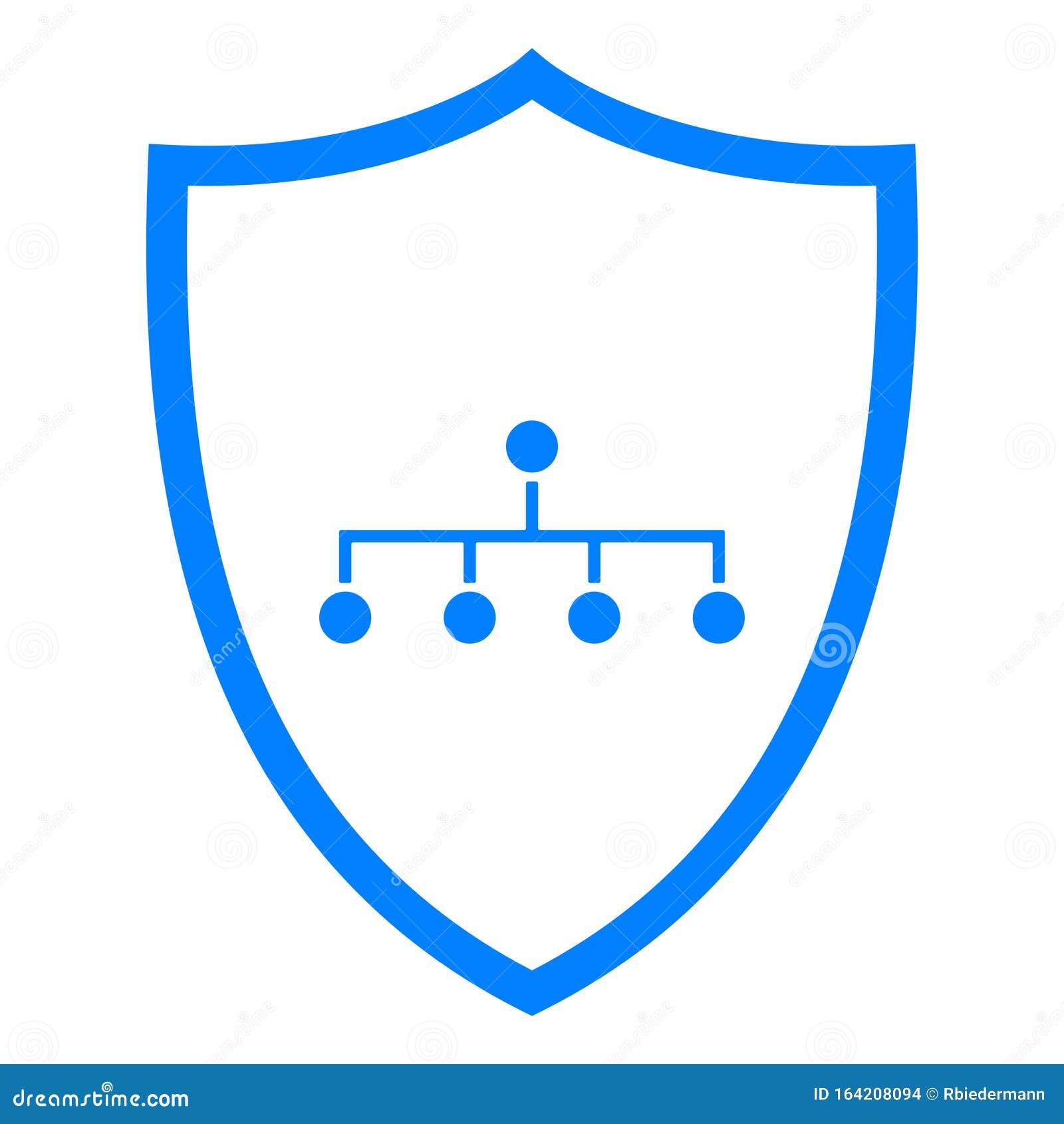 Network and shield stock vector. Illustration of symbol - 164208094