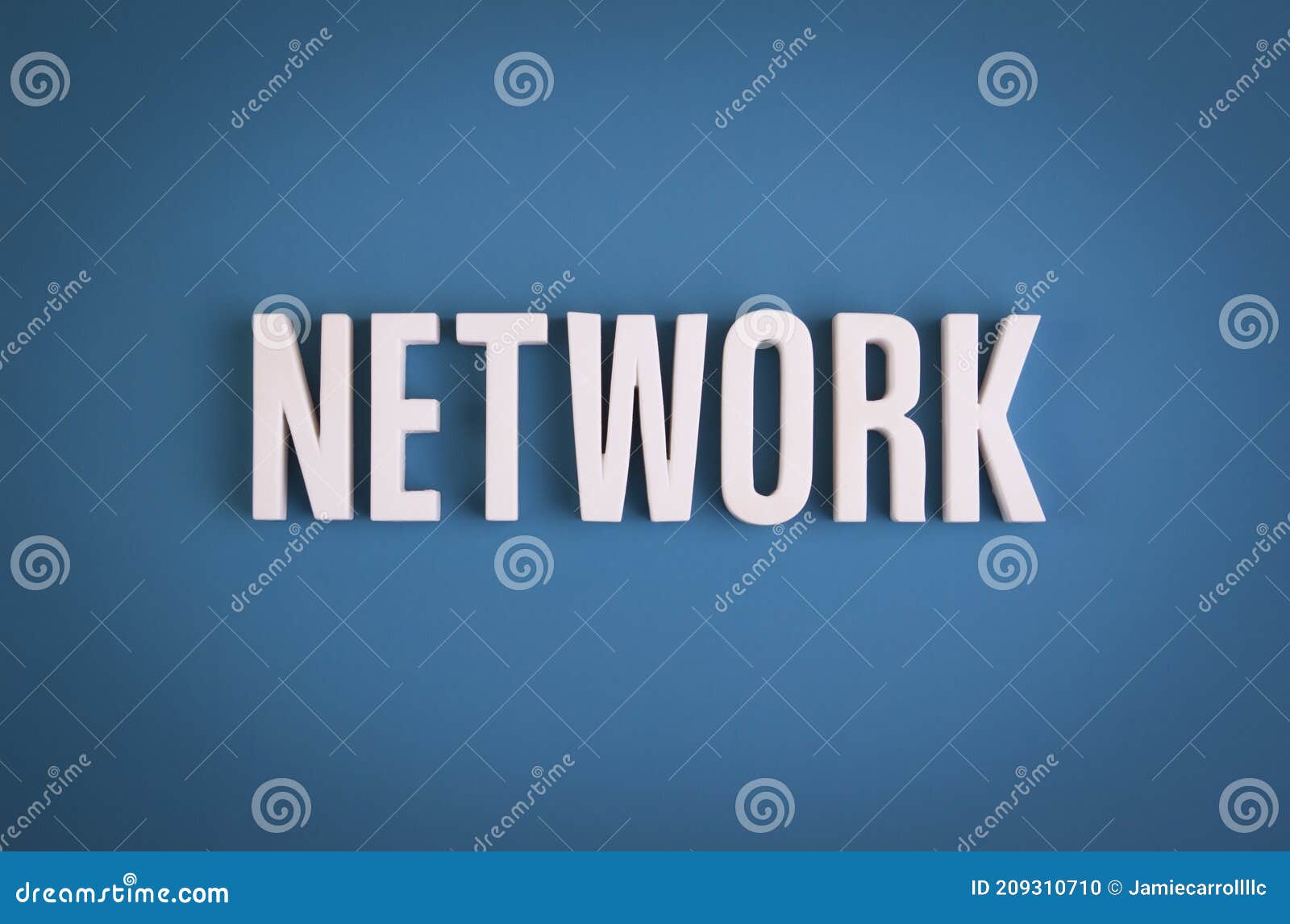 Network Sign Lettering on Blue Stock Photo - Image of blue, exchange ...