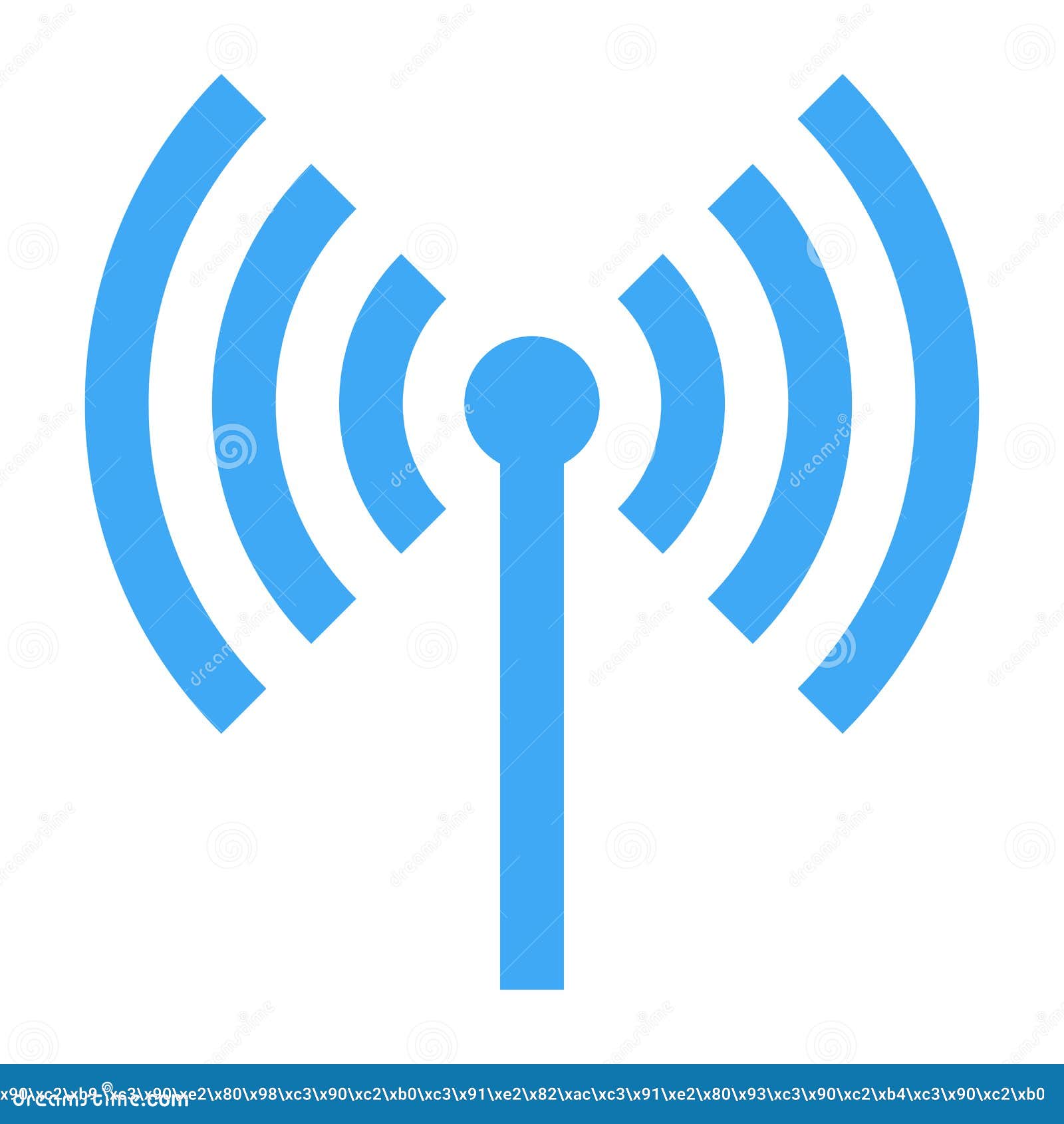 Network Signal Icon Isolated on the White Background Stock Vector ...