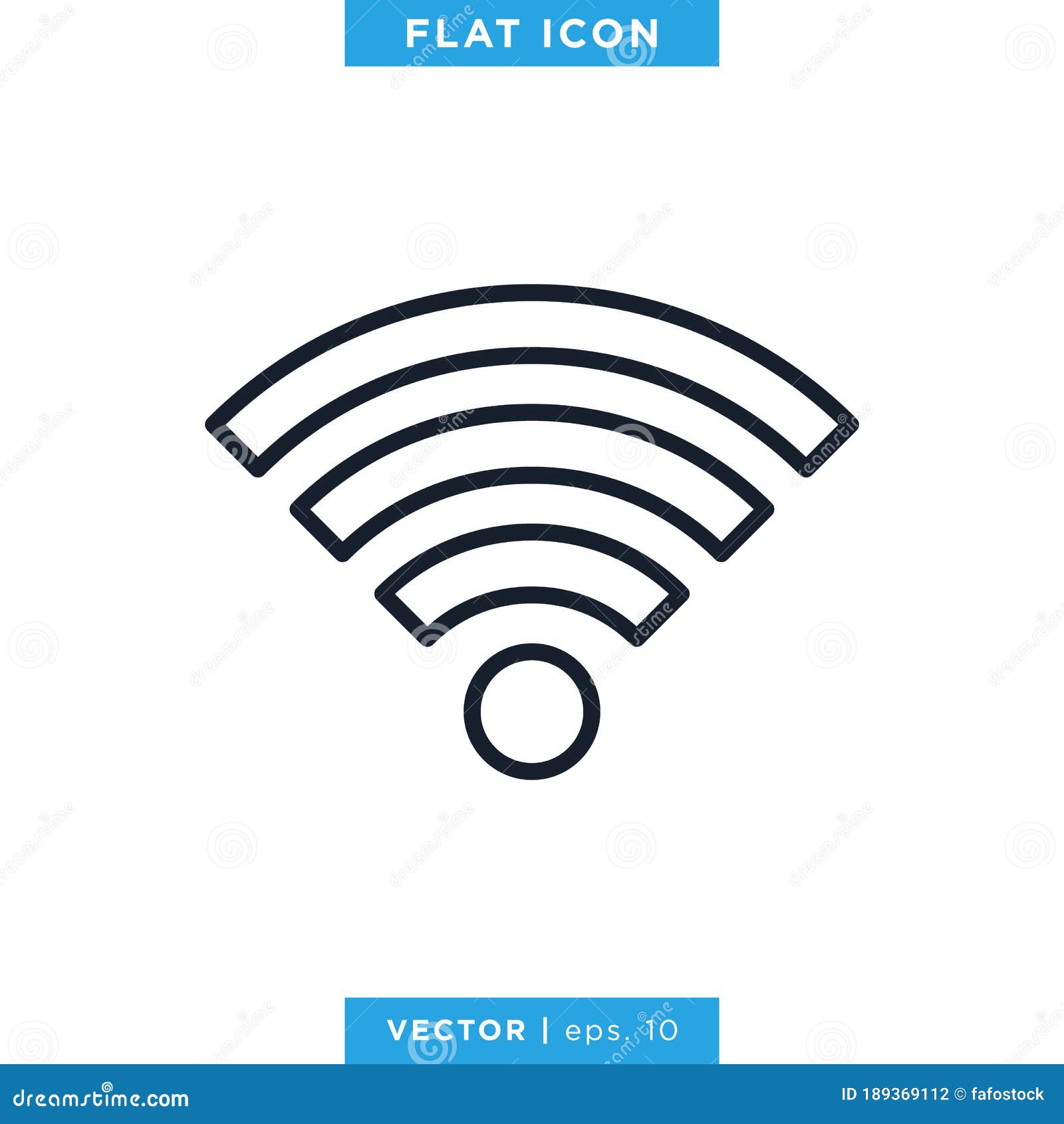 Network Signal Icon Vector Logo Design Template Stock Vector ...