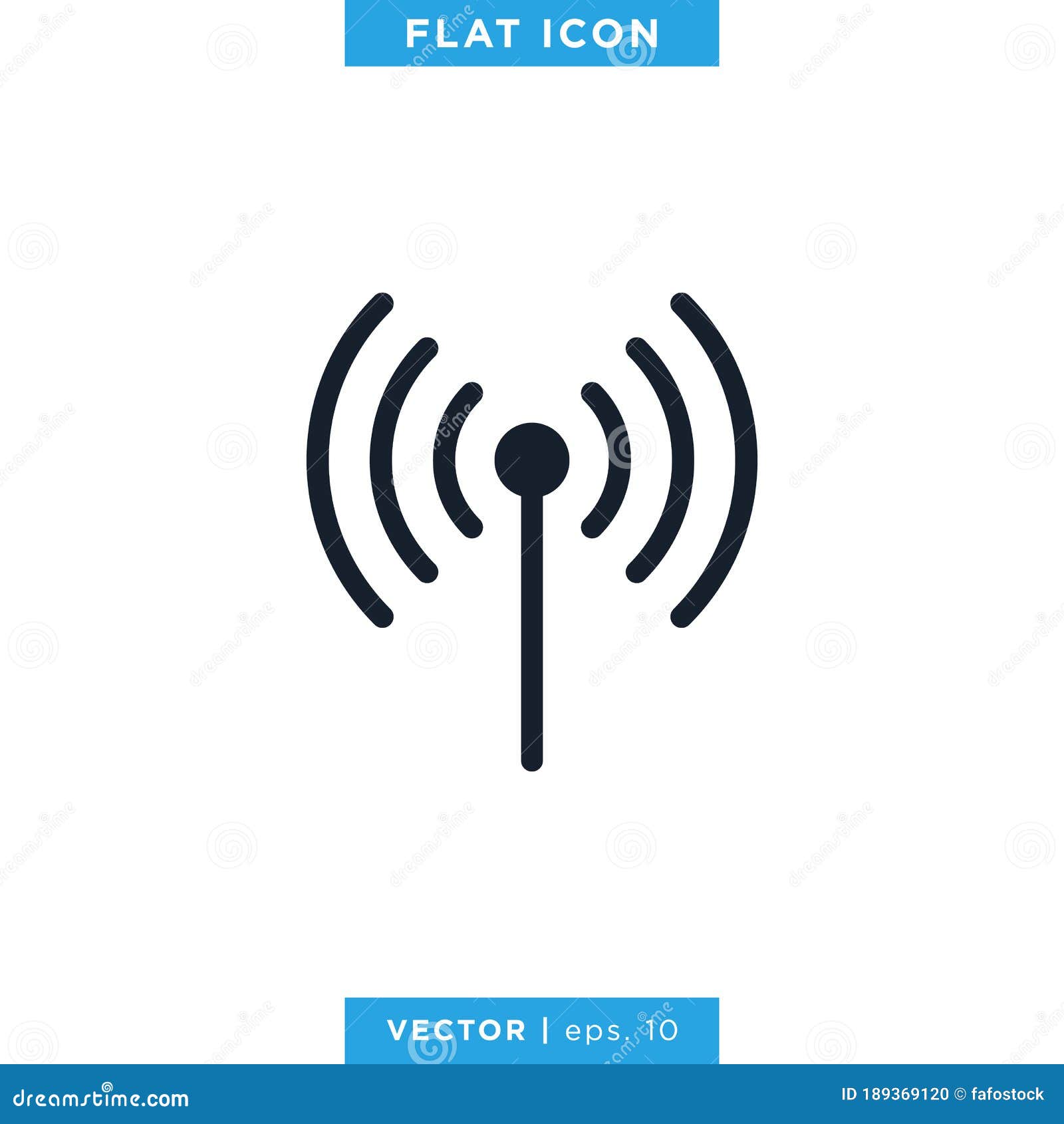 Network Signal Icon Vector Logo Design Template Stock Vector ...
