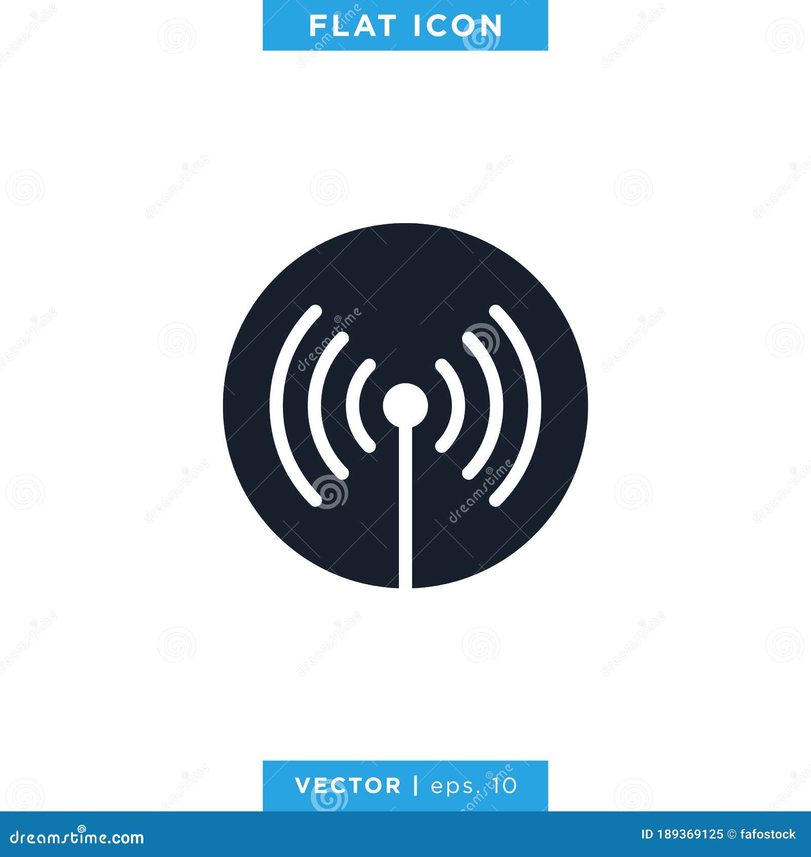 Network Signal Icon Vector Logo Design Template Stock Vector ...