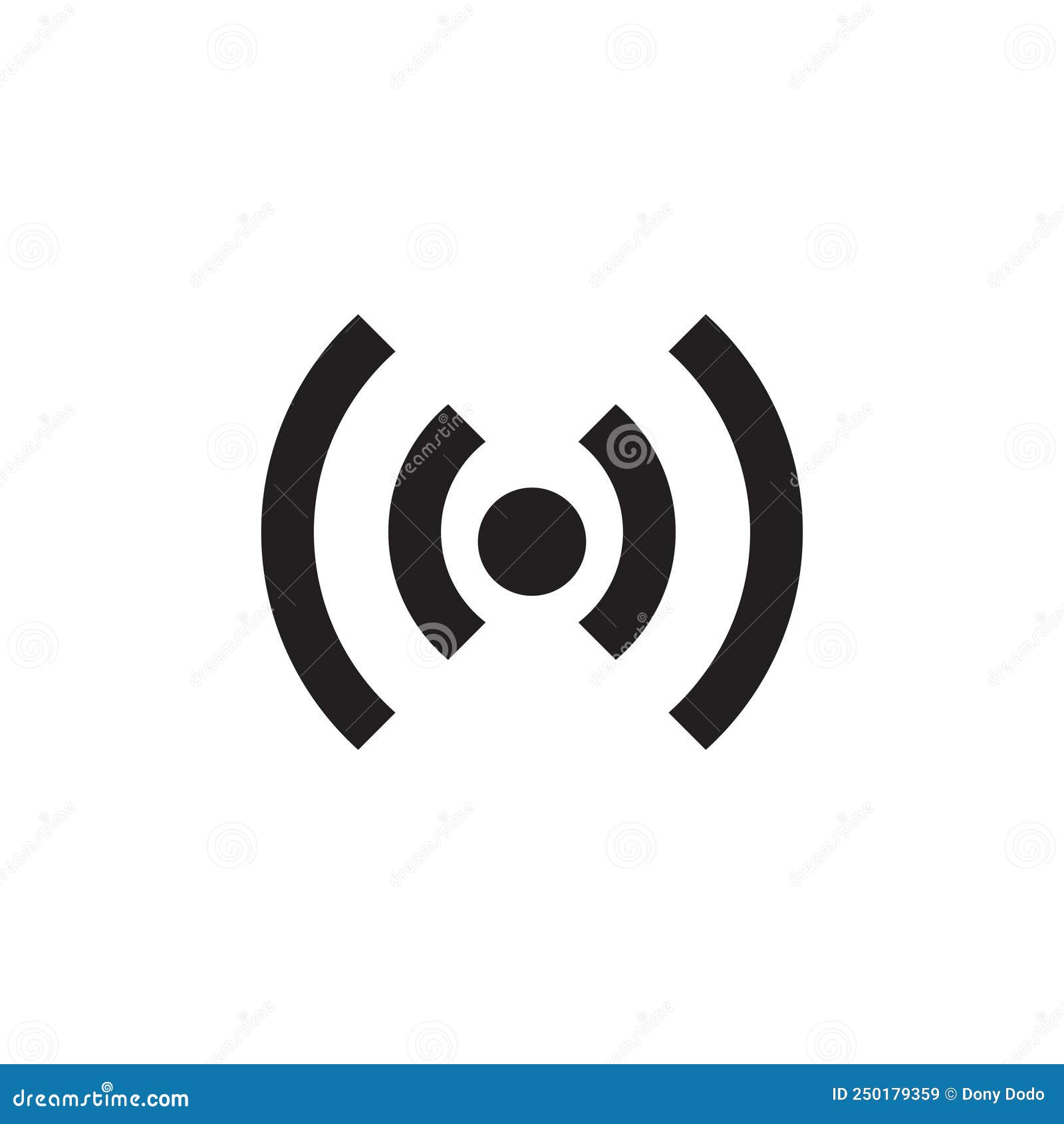 Network signal icon stock vector. Illustration of internet - 250179359