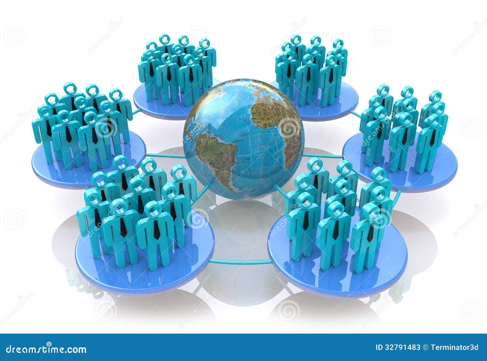 Network of social groups stock illustration. Illustration of occupation ...