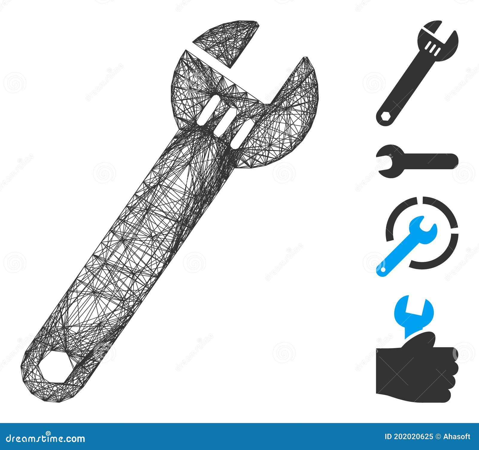 Network Spanner Vector Mesh Stock Illustration - Illustration of vector ...