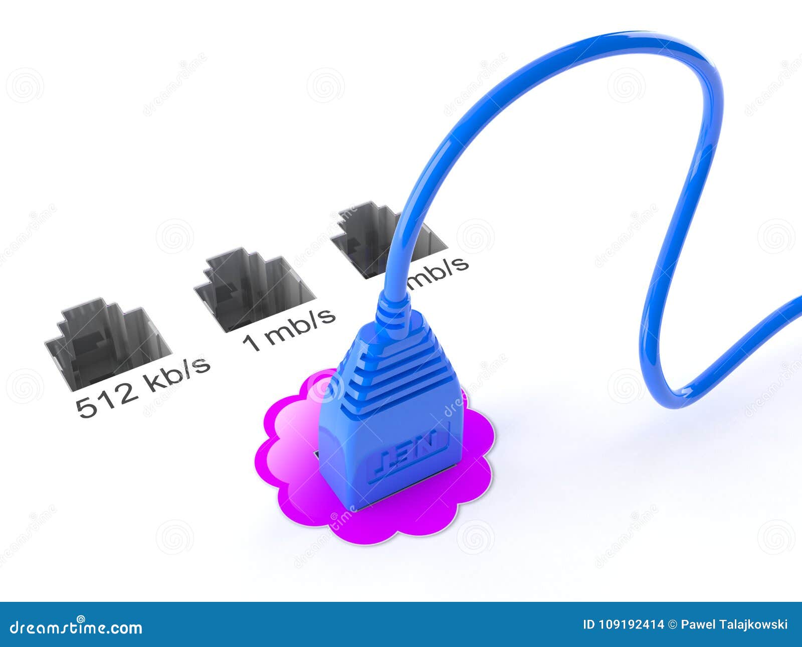 Network speed concept stock illustration. Illustration of plug - 109192414