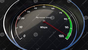 Network speed indicator stock illustration. Illustration of server ...