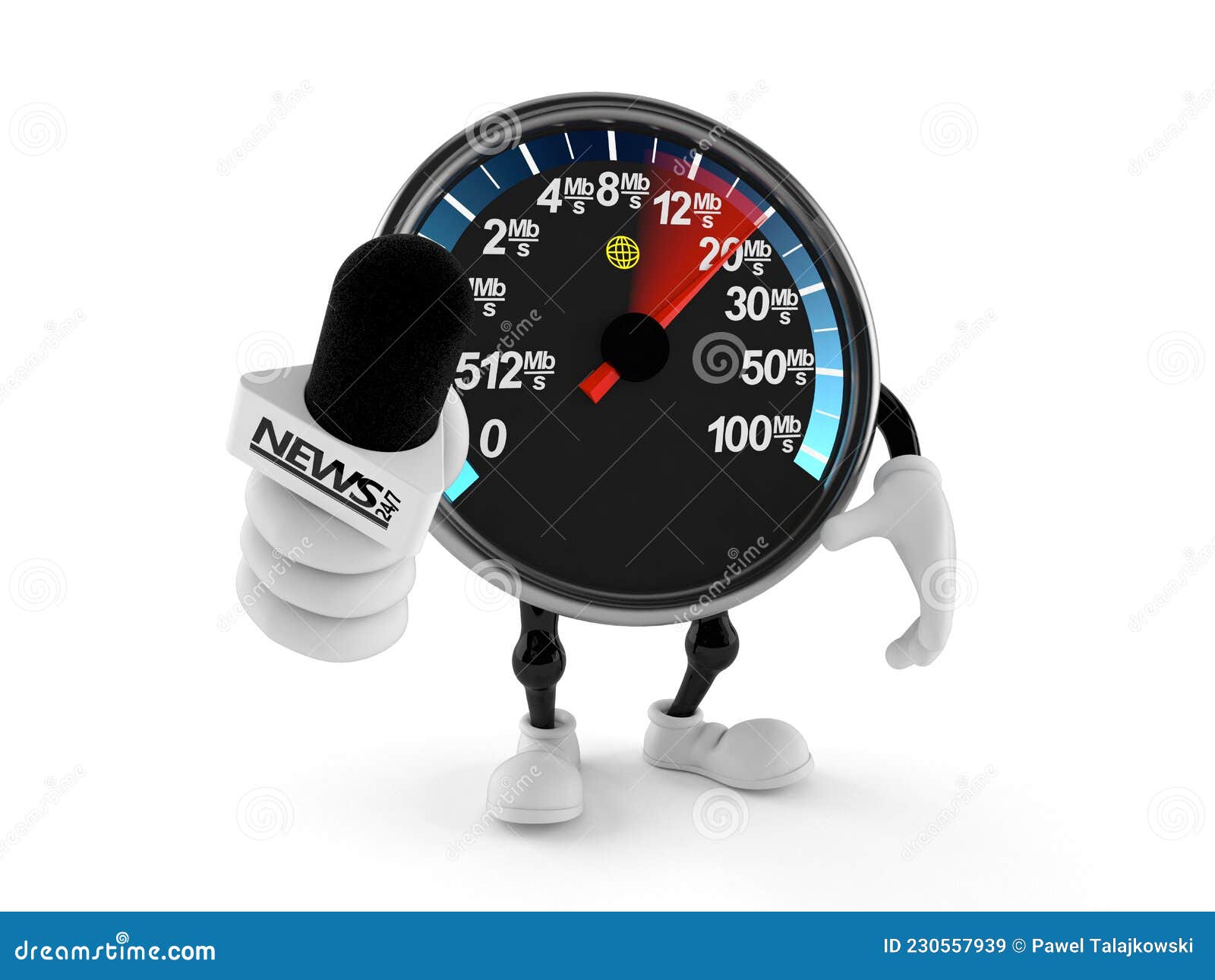 5G Network Speed, Speedometer Concept. Stock Vector | CartoonDealer.com ...