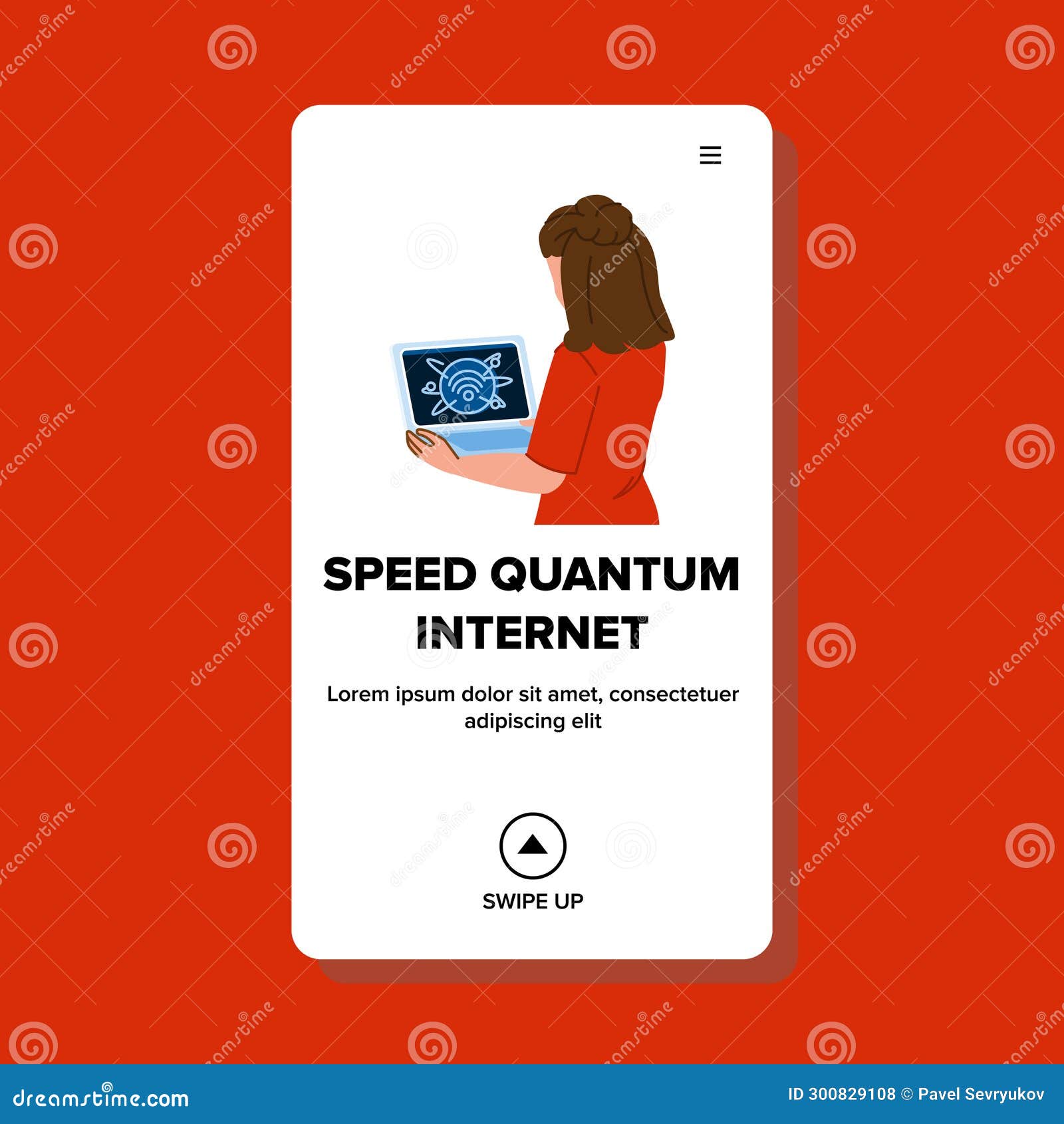 Network Speed Quantum Internet Vector Stock Vector - Illustration of ...
