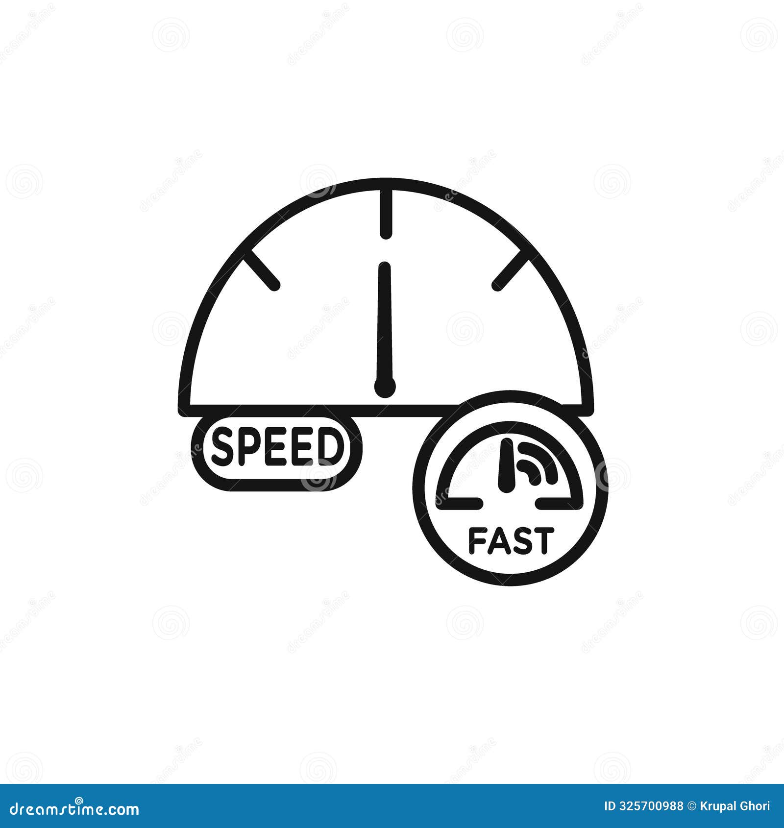 Network Speed Test Icon Vector Set Collection for Web Stock ...