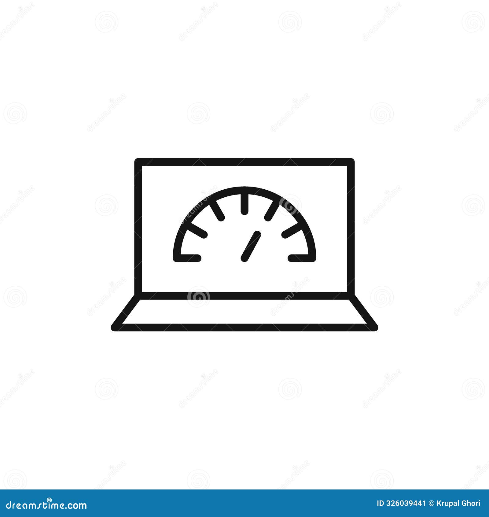 Network Speed Test Logo Sign Vector Outline Stock Vector - Illustration ...