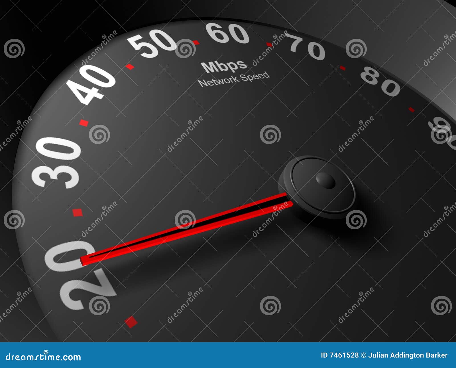 Network Speedometer Abstract Image of Mbps Stock Illustration ...