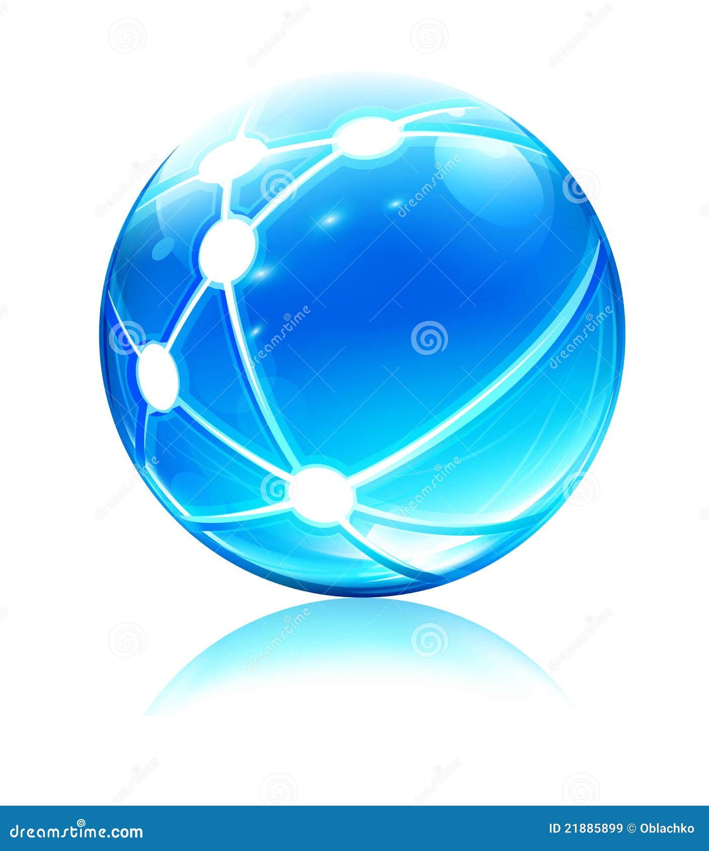 Network sphere icon stock vector. Illustration of gradient - 21885899