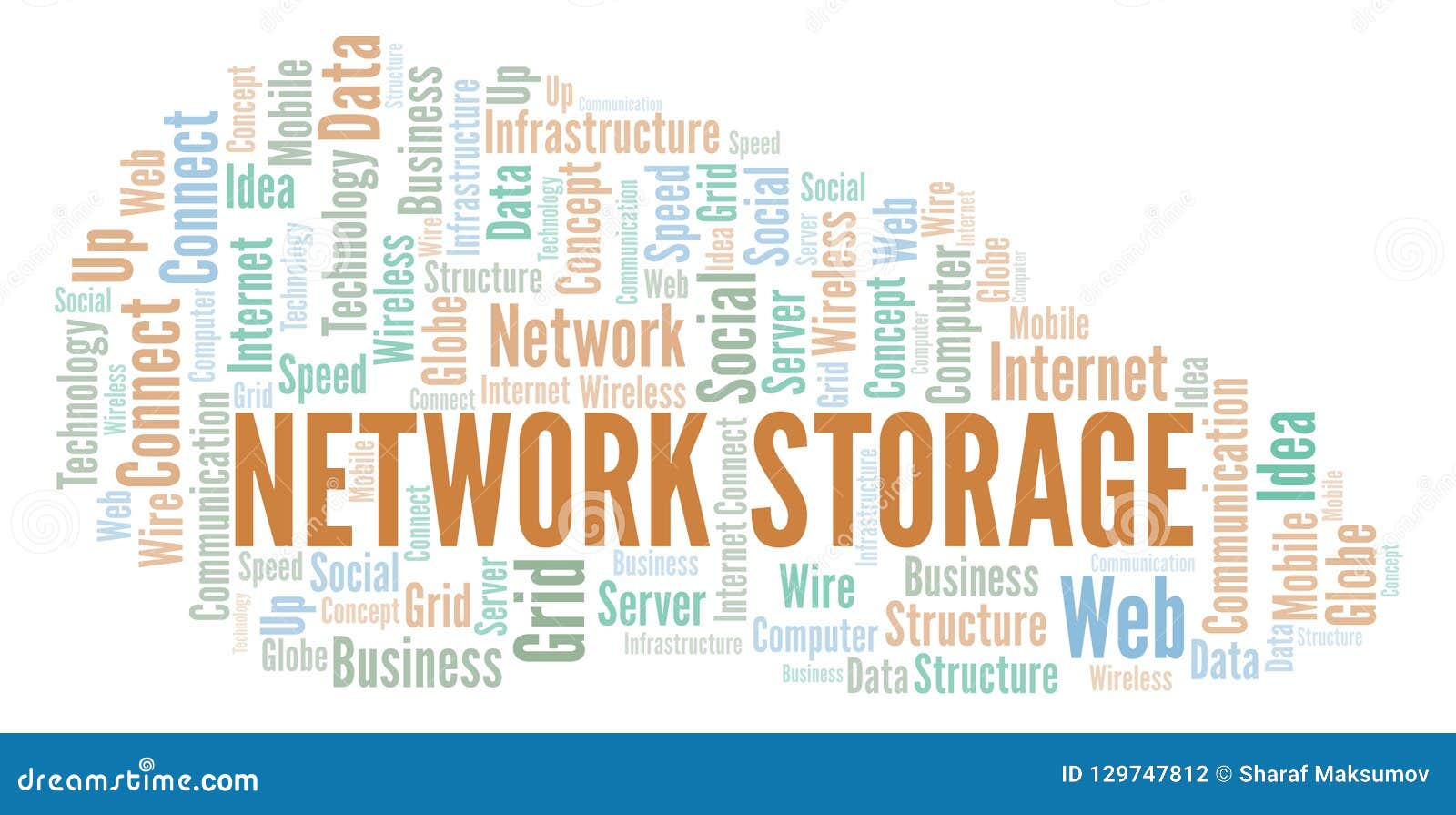 Network Storage Word Cloud. Stock Illustration - Illustration of ...