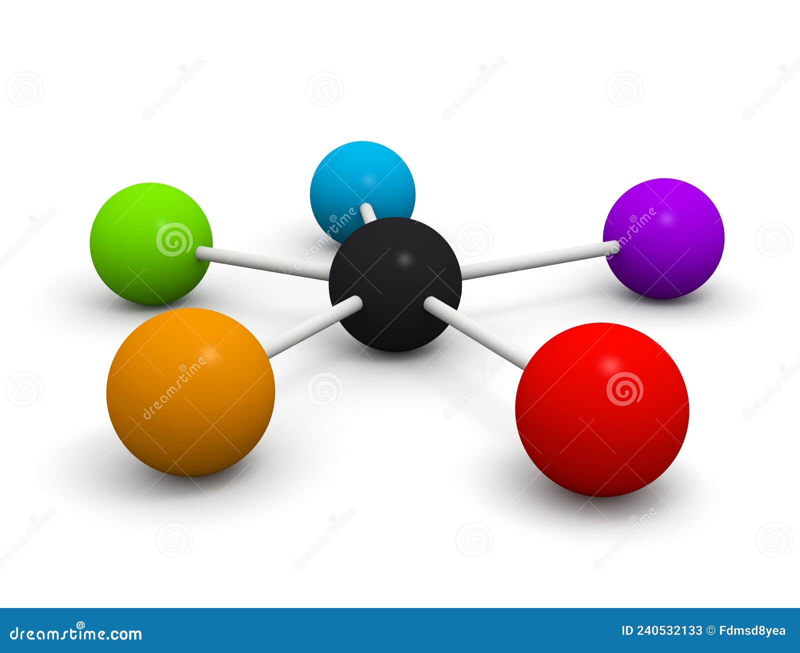 Network structure balls stock illustration. Illustration of sphere ...