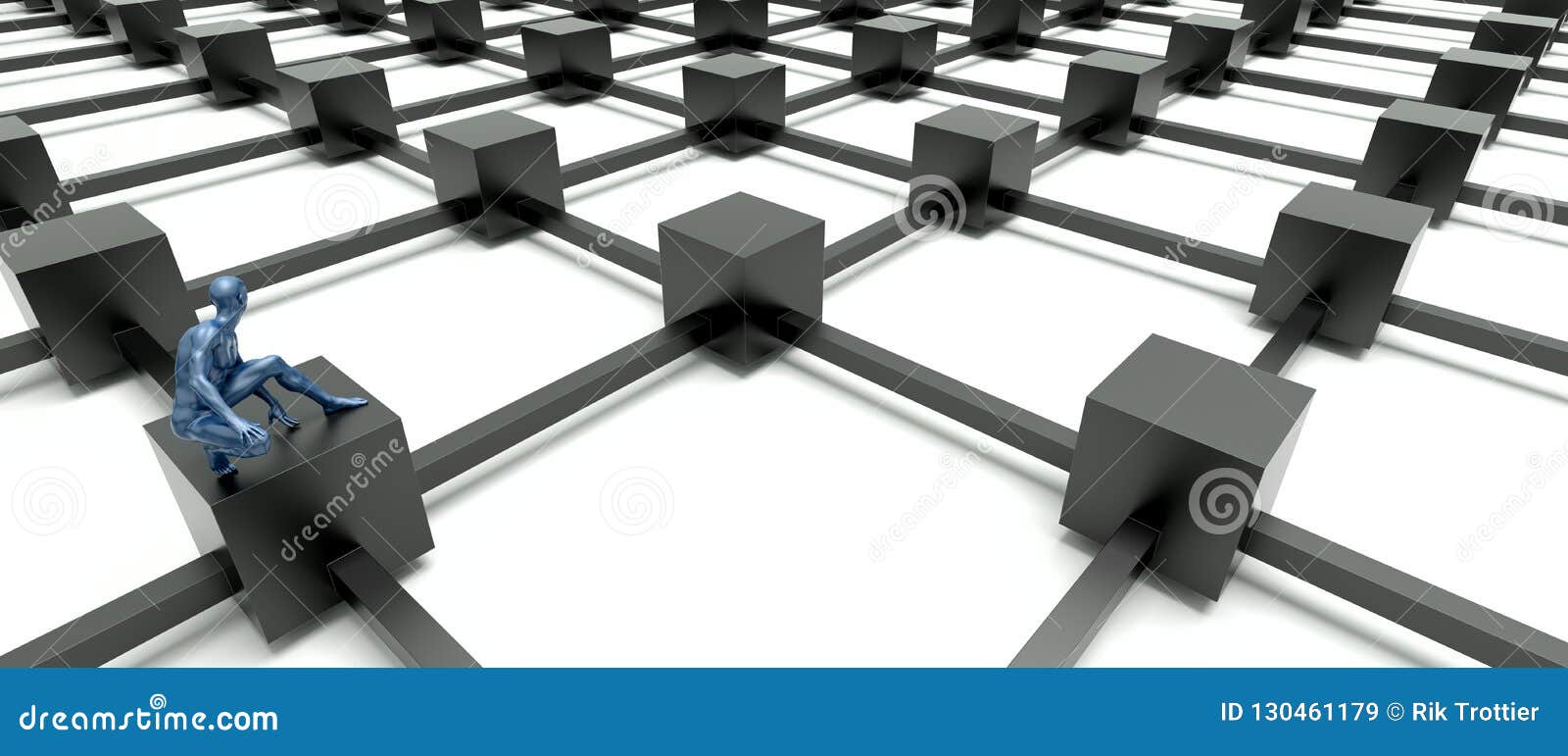 Network Supervisor stock illustration. Illustration of infinite - 130461179