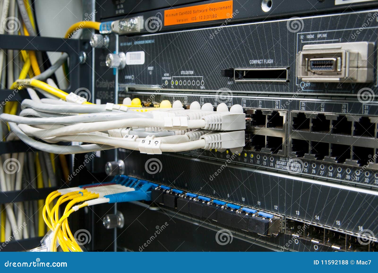 Network Switch HUB And Ethernet Cables Royalty-Free Stock Photography ...