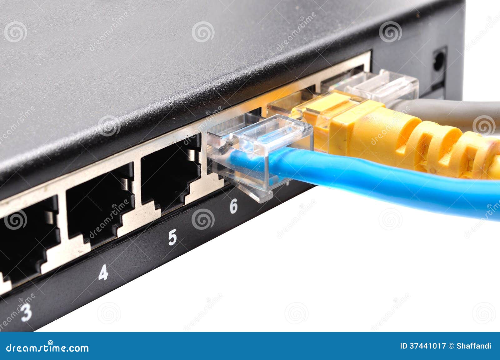 Network switch stock image. Image of closeup, cable, connectivity ...