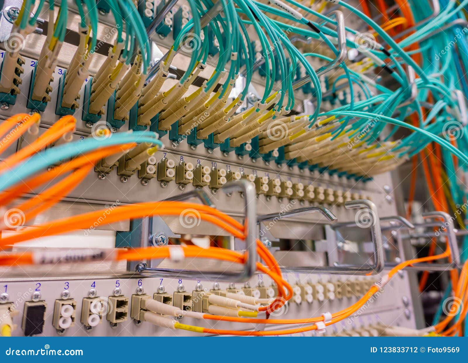 Network Switch Connections for Network Cable Stock Photo - Image of ...