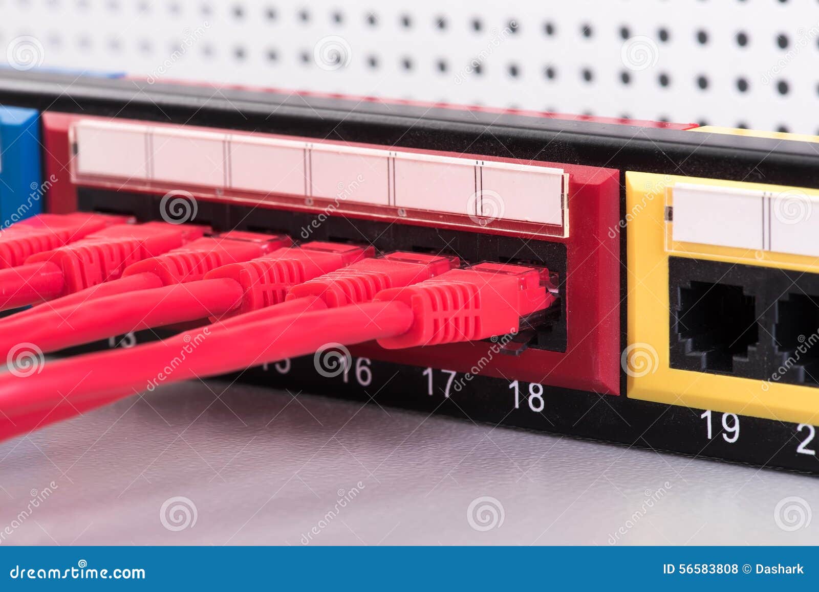 Network Switch and Ethernet Cables,Data Center Concept Stock Photo ...