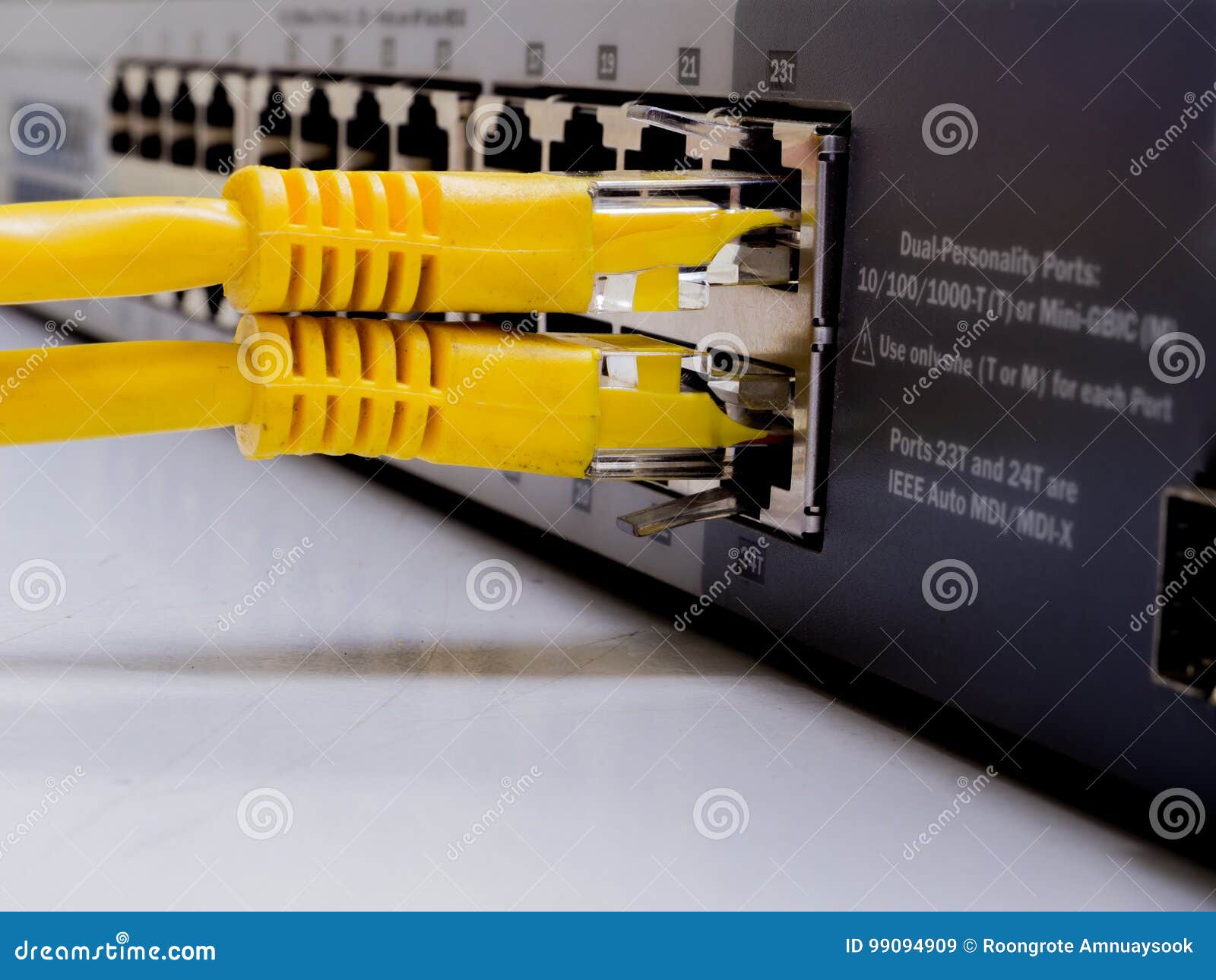 Network Switch and Ethernet Cables,Data Center Concept To ... Network Switch and Ethernet Cables,Data Center Concept To ...