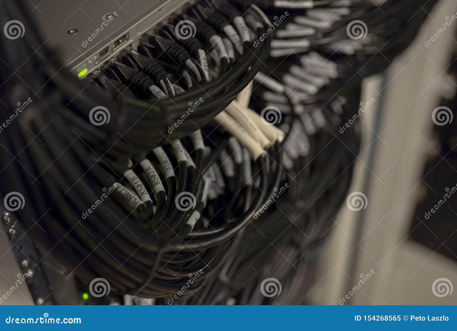 Network Switch and Ethernet Cables Patched into Local Network and IPTV ... Network Switch and Ethernet Cables Patched into Local Network and IPTV ...