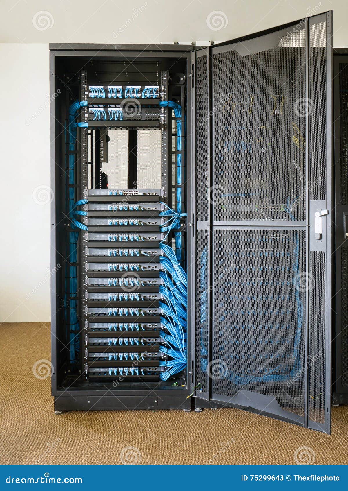 Network switch stock image. Image of connector, connection - 75299643
