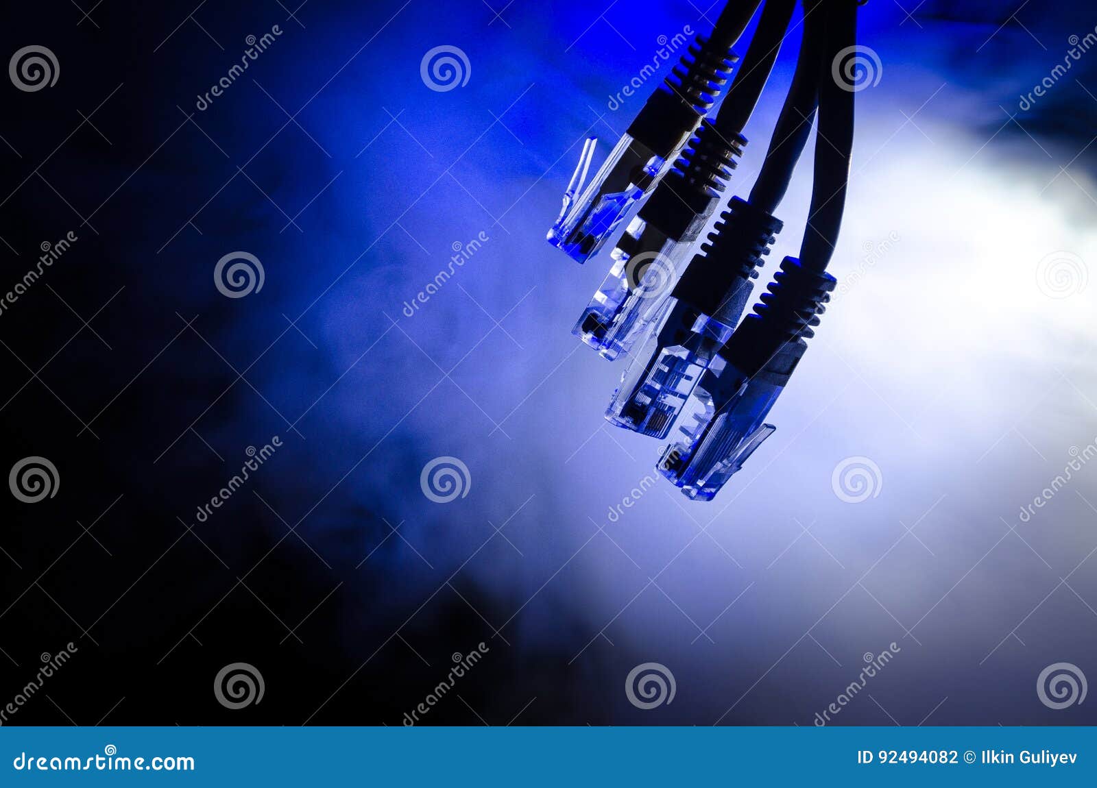 Network Switch and Ethernet Cables, Symbol of Global Communications ...