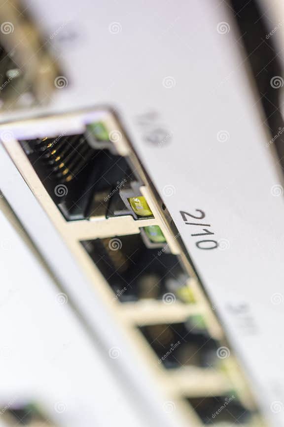 Network switch front panel stock image. Image of ethernet - 113496529
