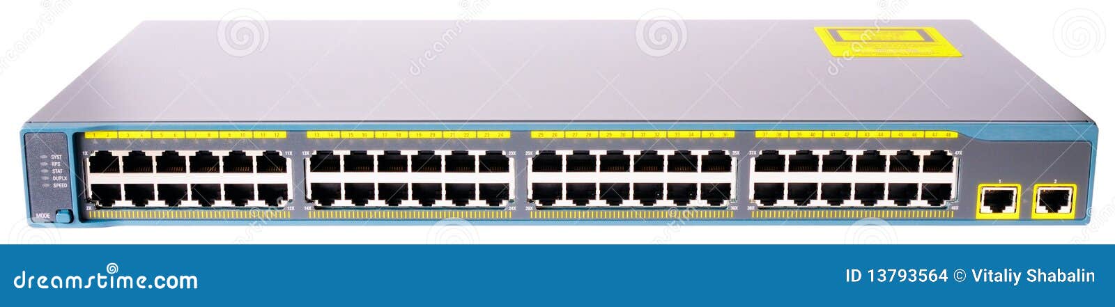 Network switch front view stock photo. Image of switch - 13793564