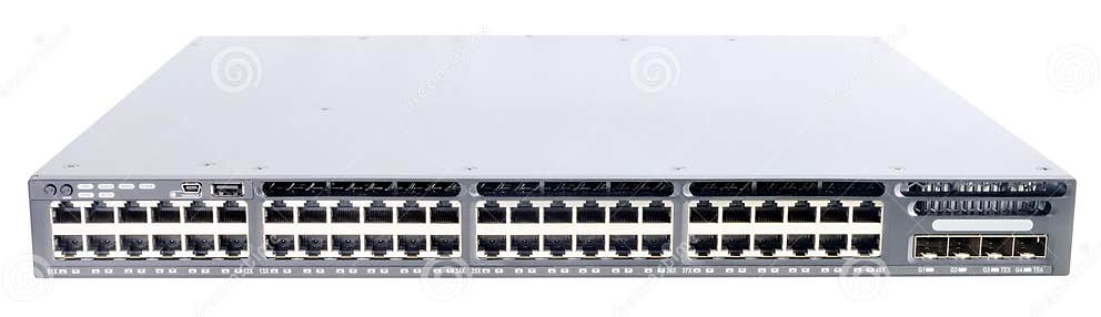 Network switch front view stock photo. Image of switch - 71600024