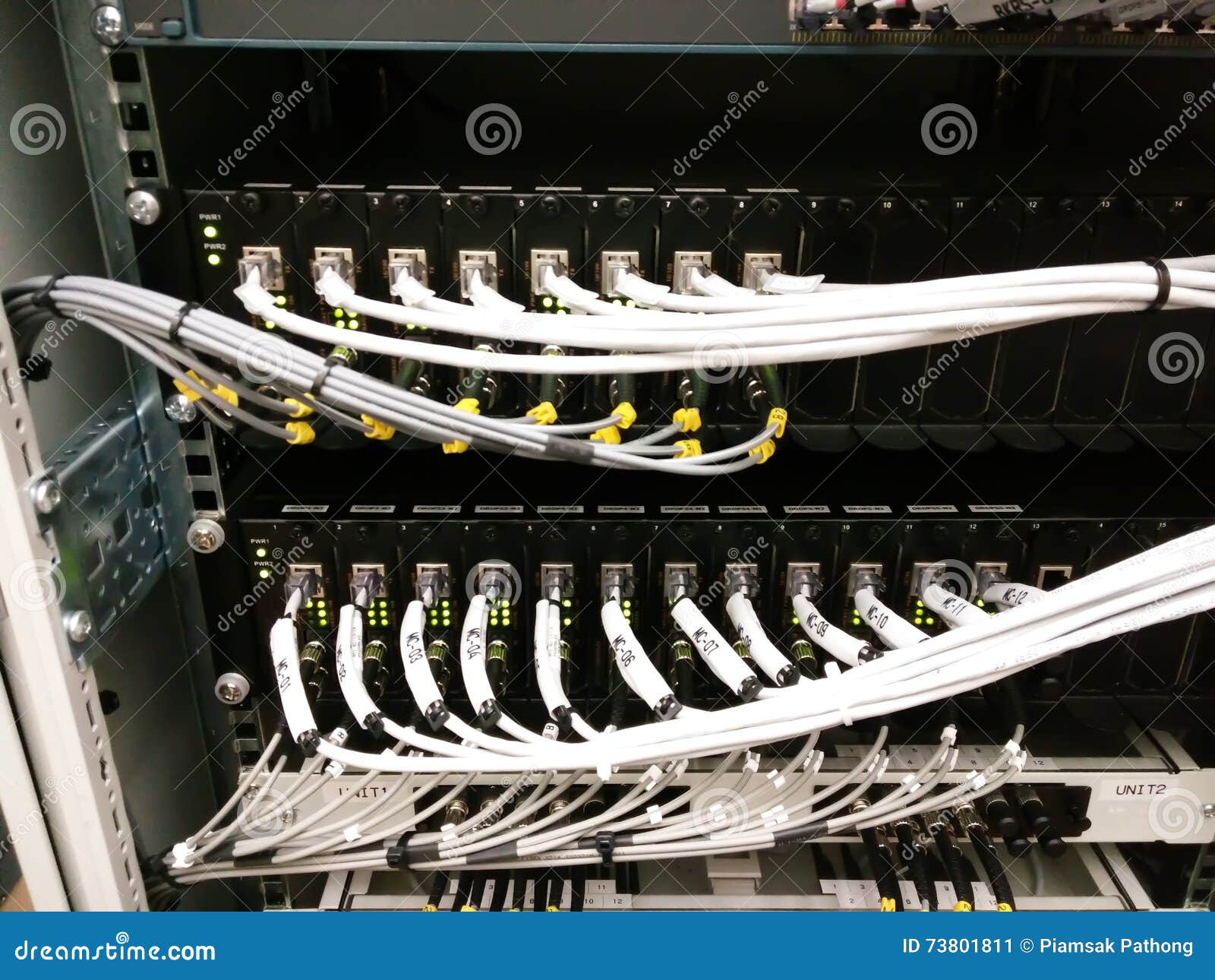 Network Switch HUB And Ethernet Cables Royalty-Free Stock Photography ...