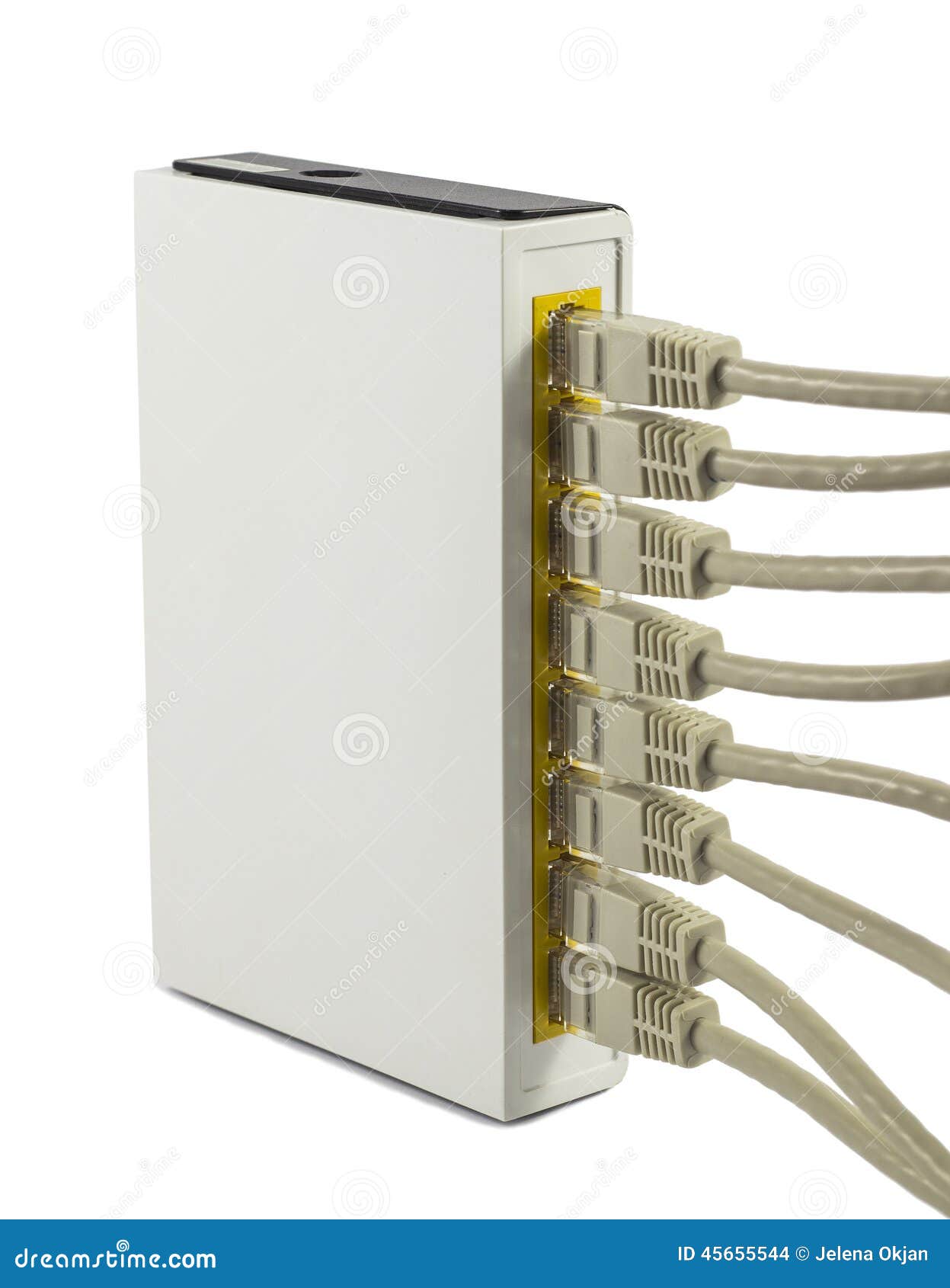 Network Switch stock photo. Image of rack, fiber, bandwidth - 45655544