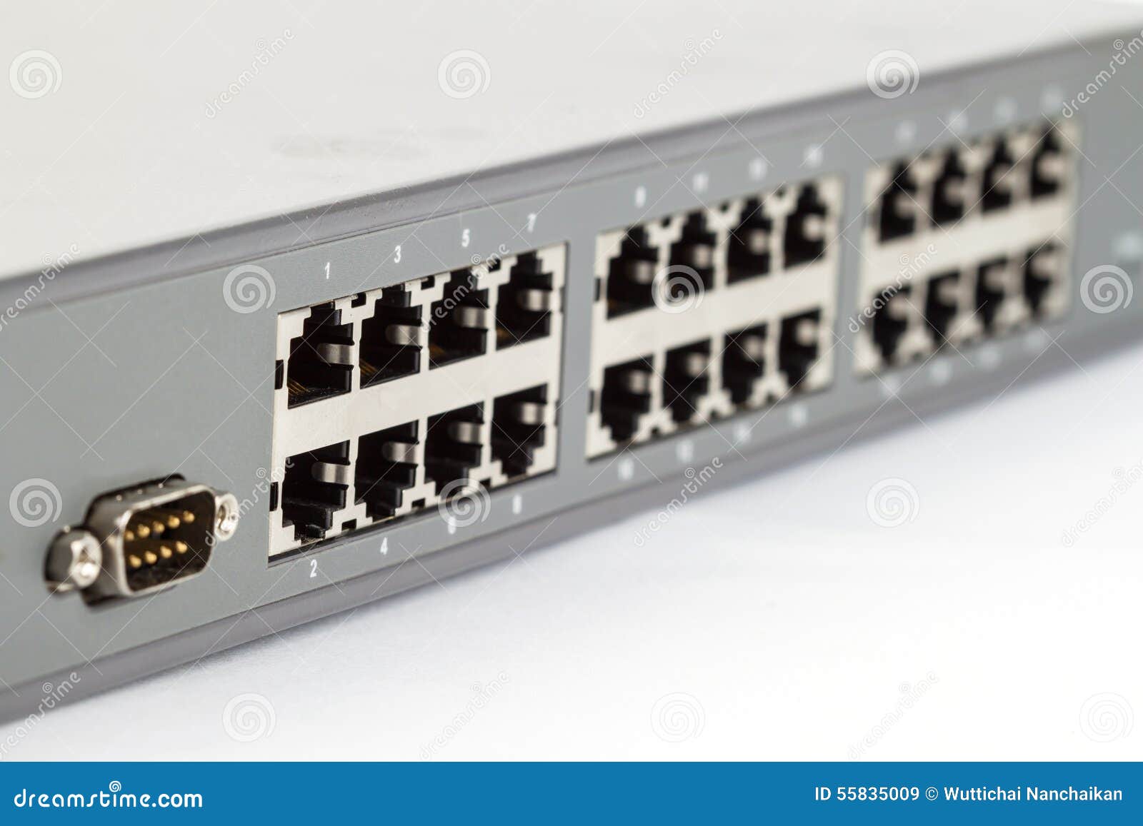 Network switch stock image. Image of jack, isolated, port - 55835009