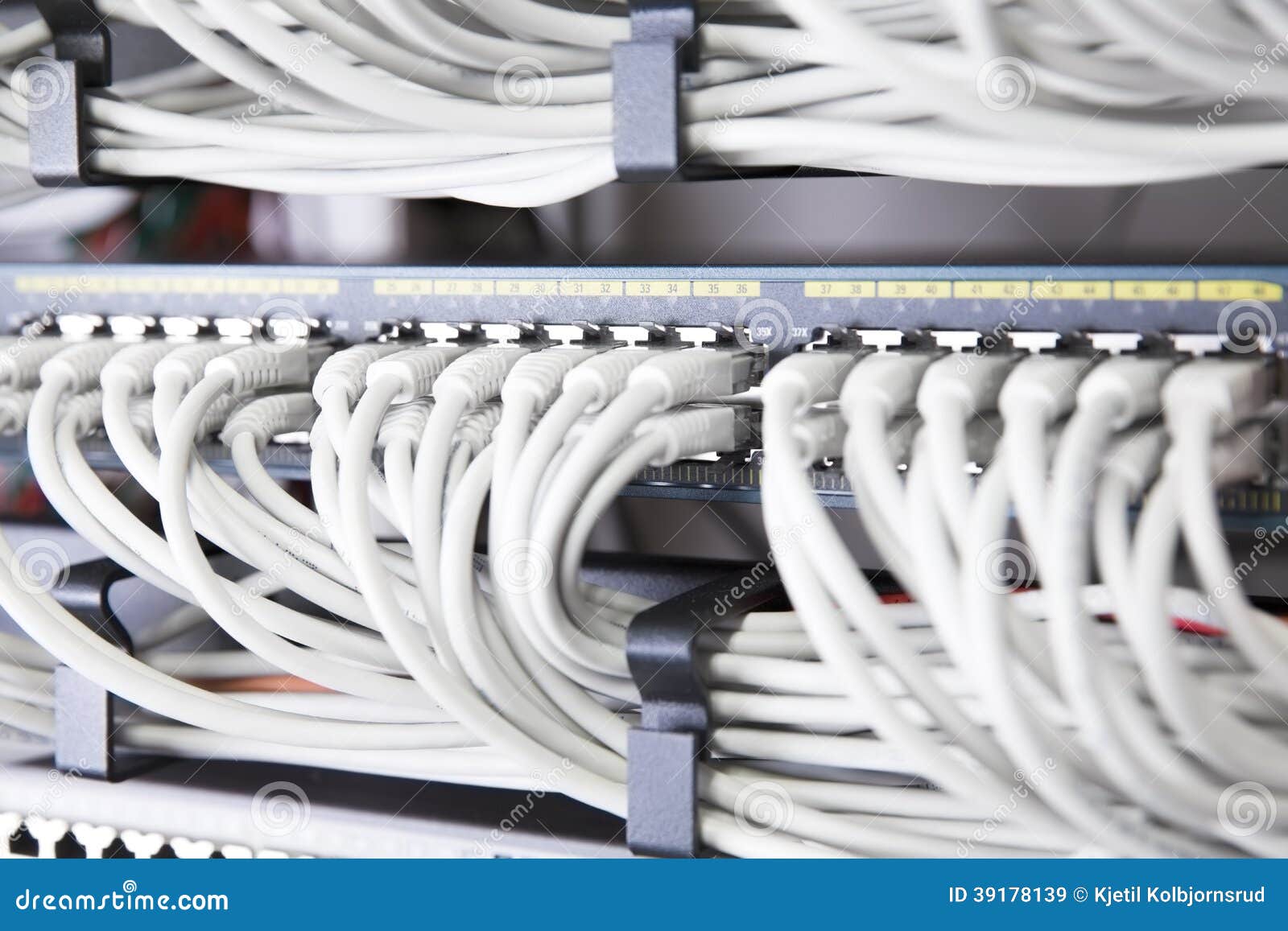 Network Switch in Large Datacenter Stock Image - Image of network ...