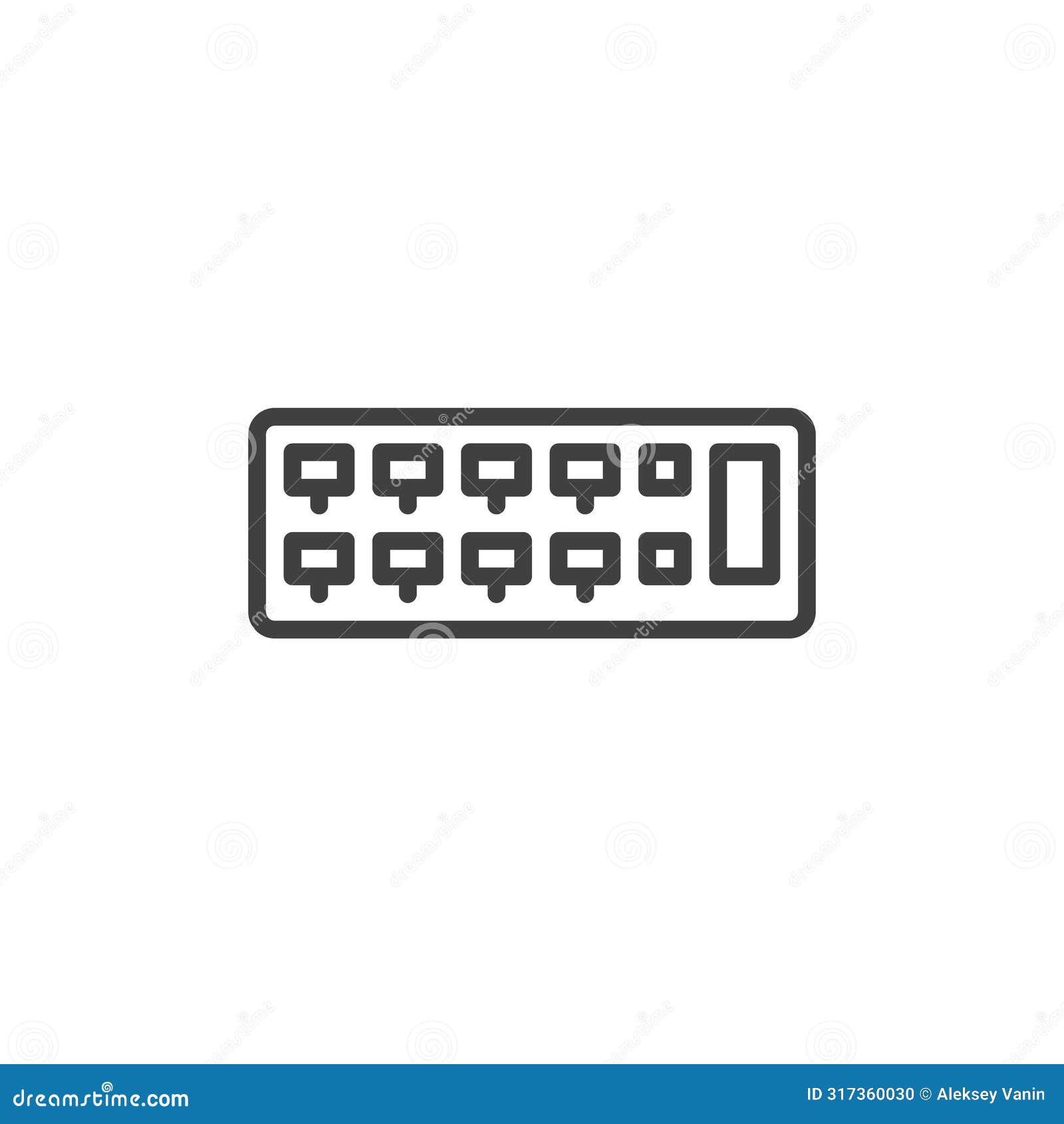 Network Switch line icon stock vector. Illustration of editable - 317360030