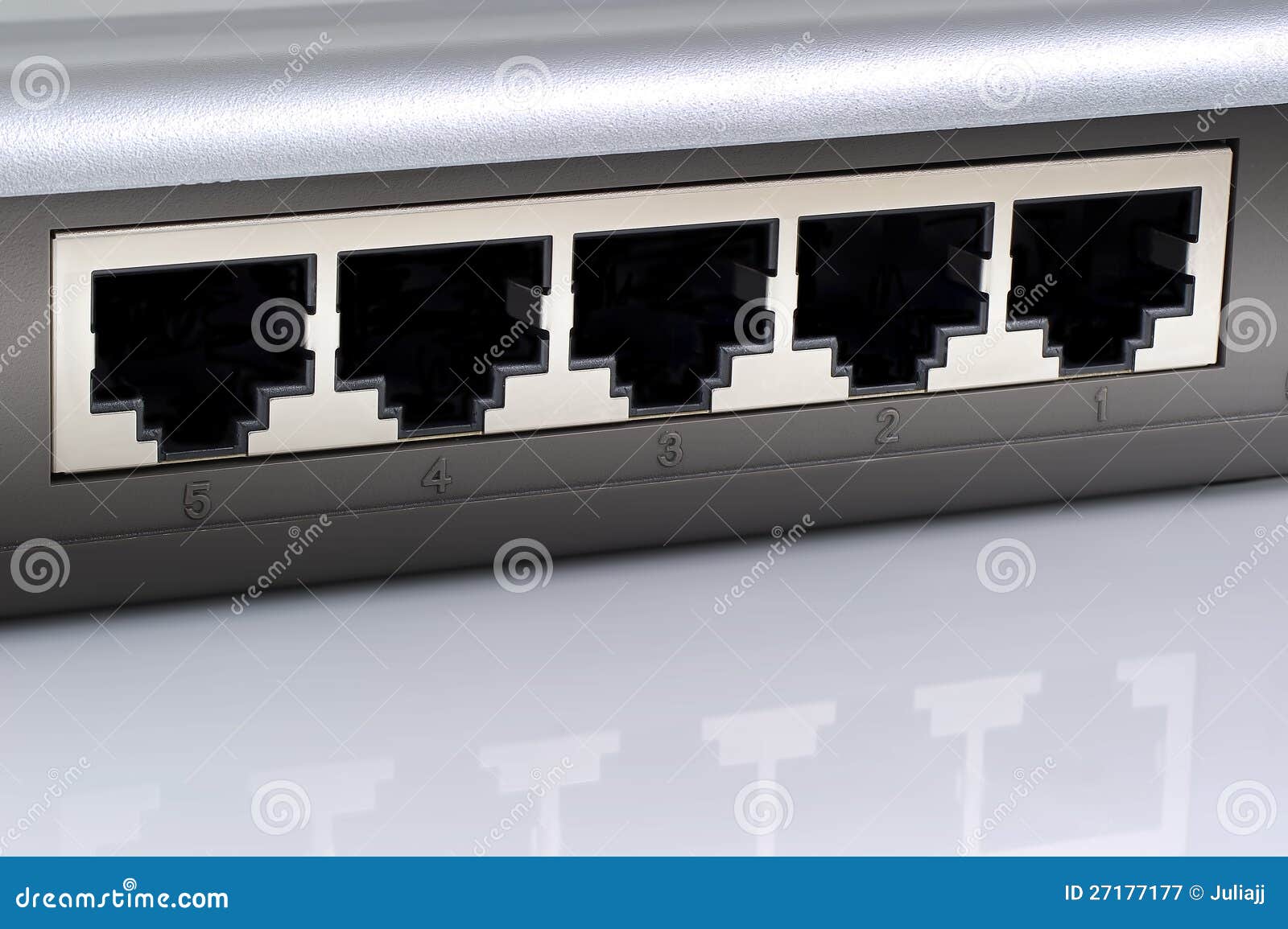Network switch plugs. stock image. Image of links, modem - 27177177