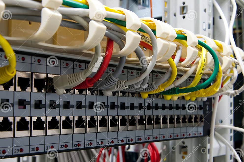 Network switch rack stock image. Image of business, communicate - 11592177