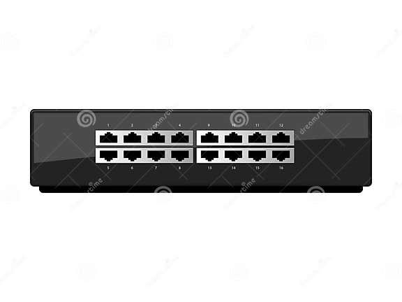Network Switch, Server, Switch, Port Icon Vector Image. Can Also Be ...