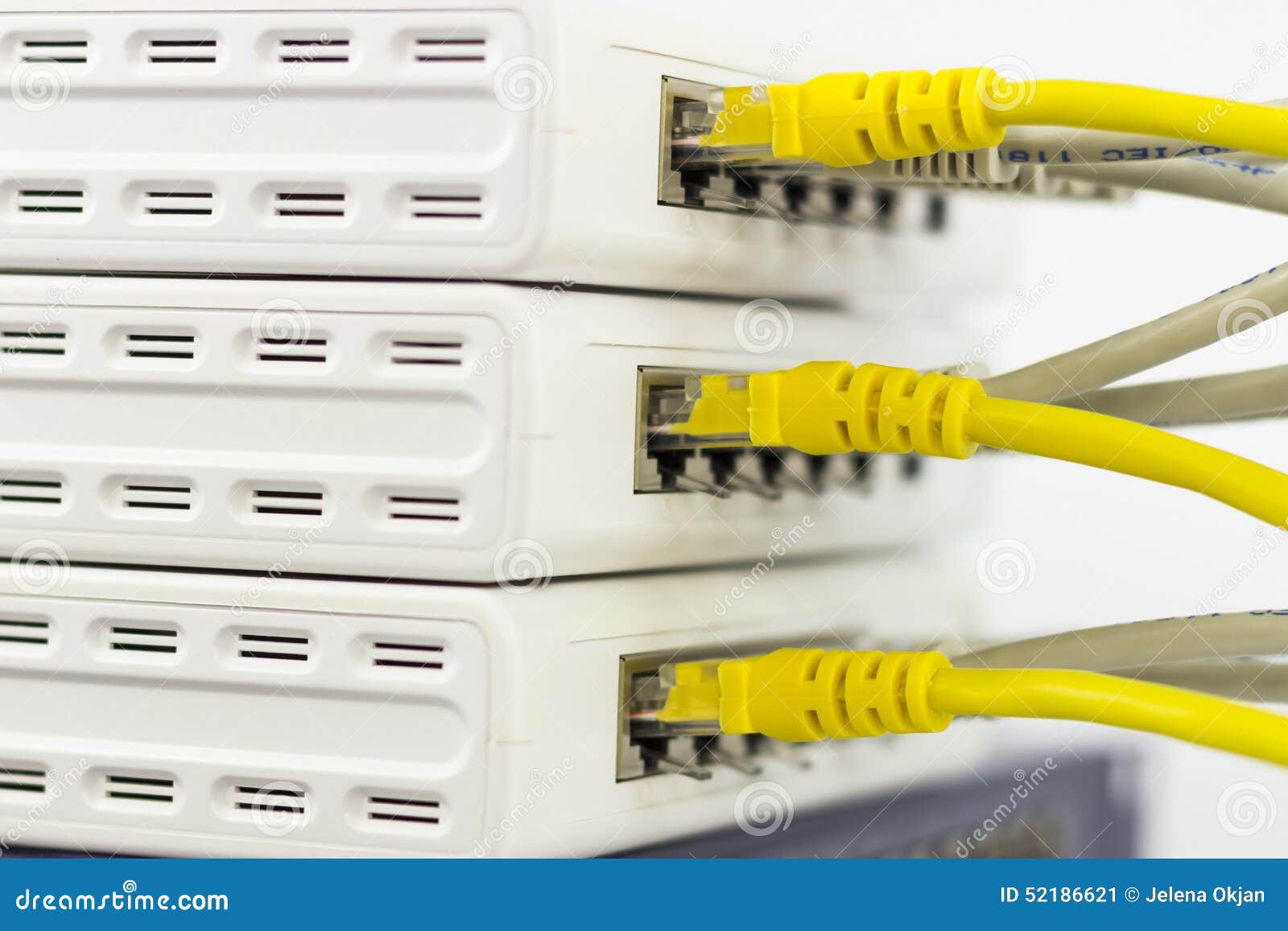 Network switch stock image. Image of center, router, cat5 - 52186621